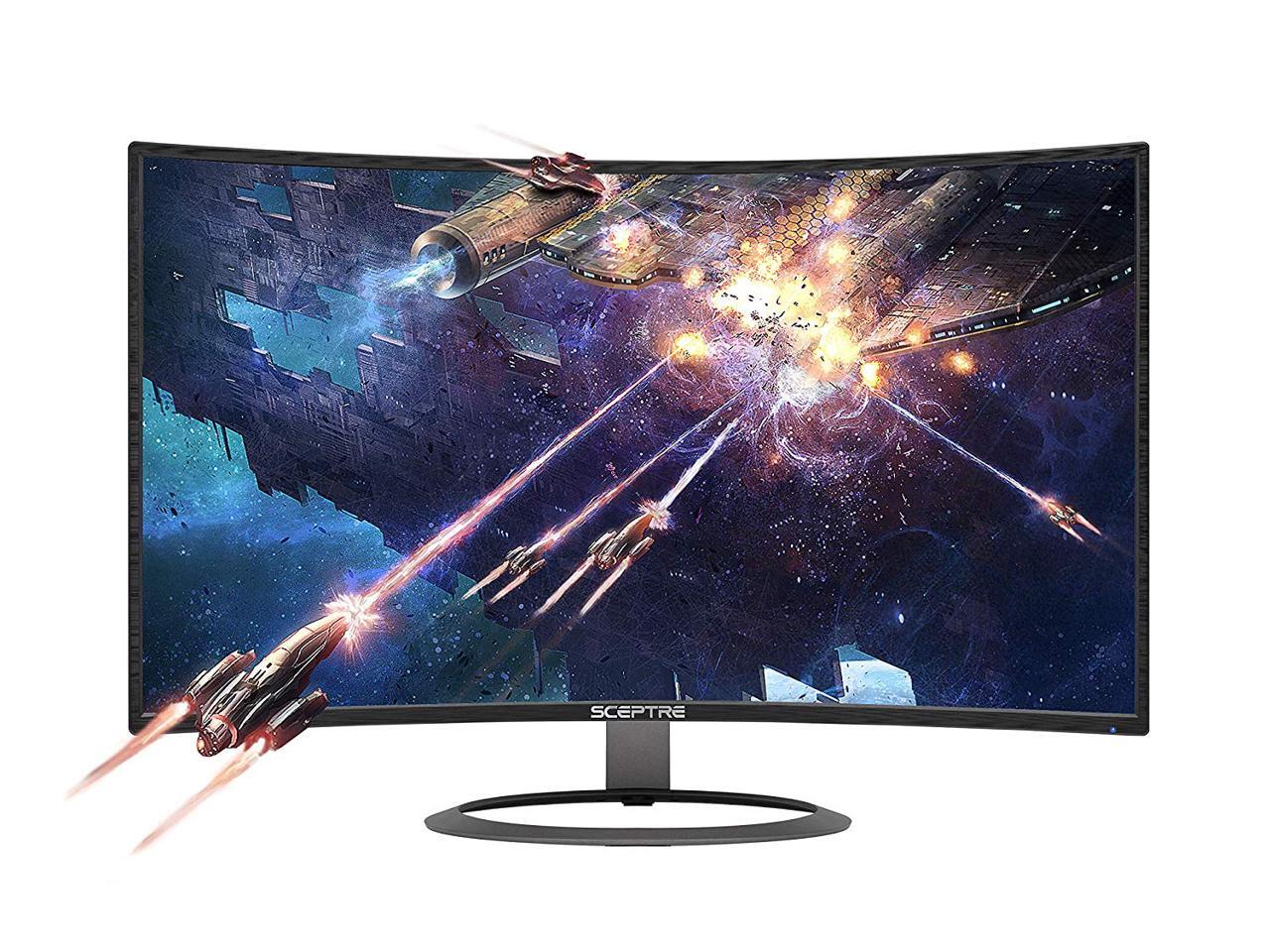 High Performance FHD 27" LED Monitor, Sceptre 27" Curved 75Hz LED ...