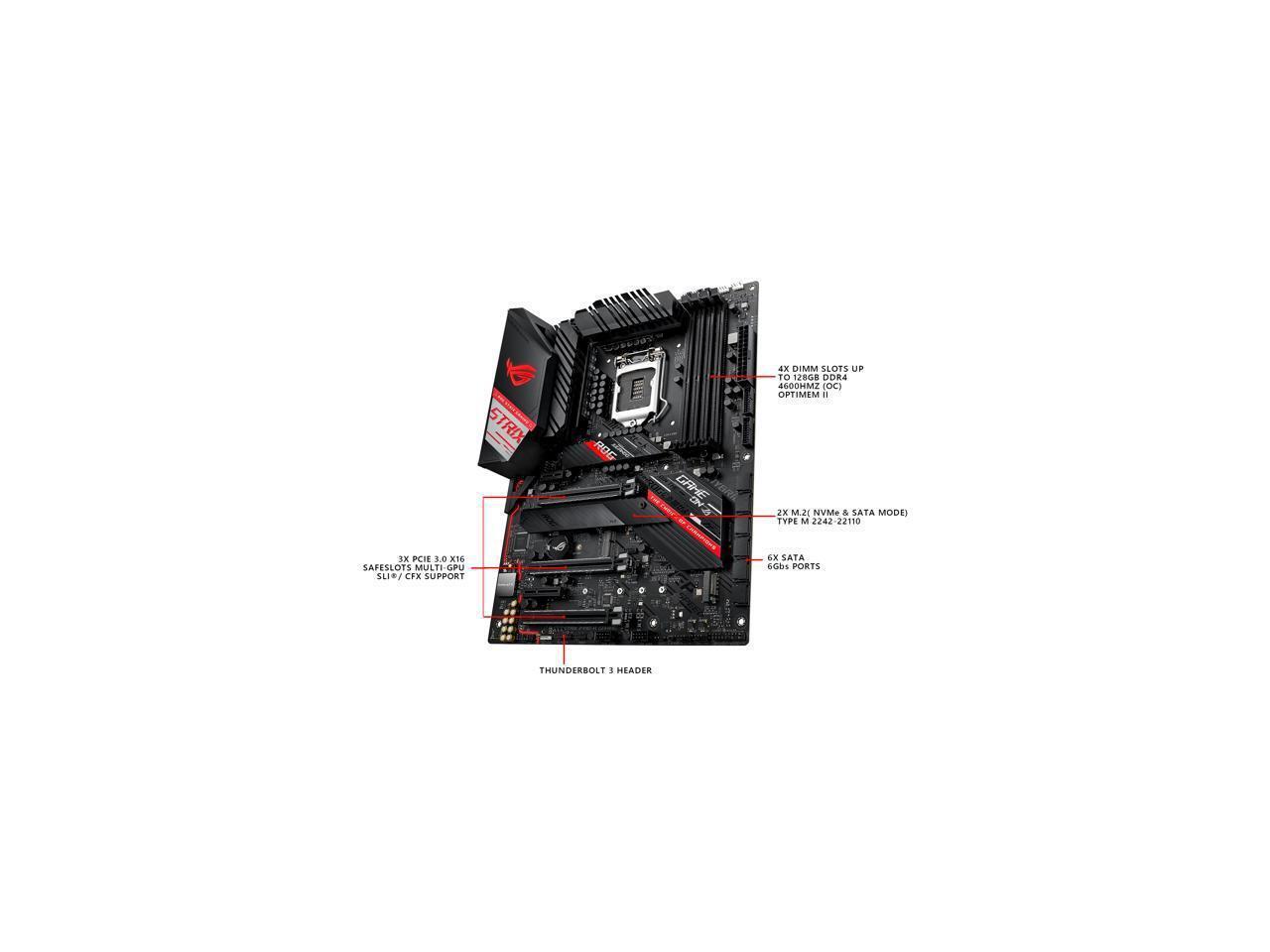 Refurbished: ASUS ROG STRIX Z490-H GAMING LGA 1200 (Intel 10th Gen ...