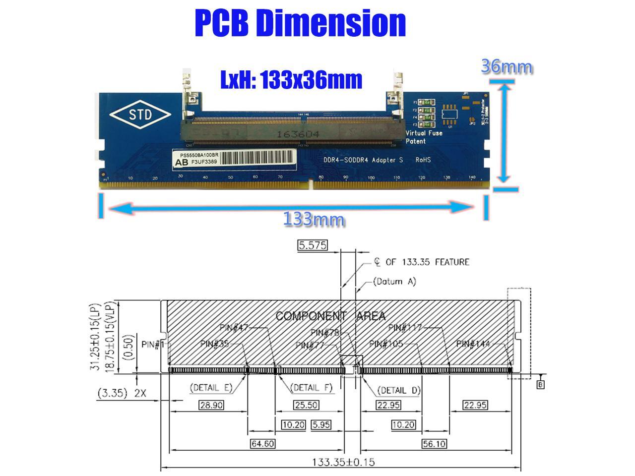 Laptop Ddr4 Ram To Desktop Adapter Card Memory Tester So Dimm To Ddr4