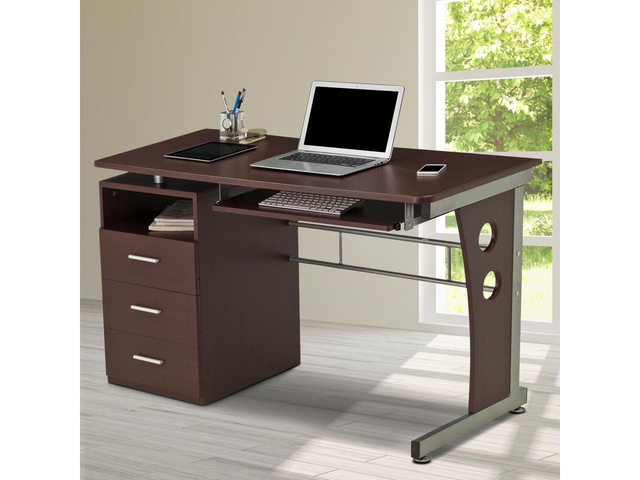 Techni Mobili RTA-3520-CH36 Computer Desk with Storage - Chocolate ...