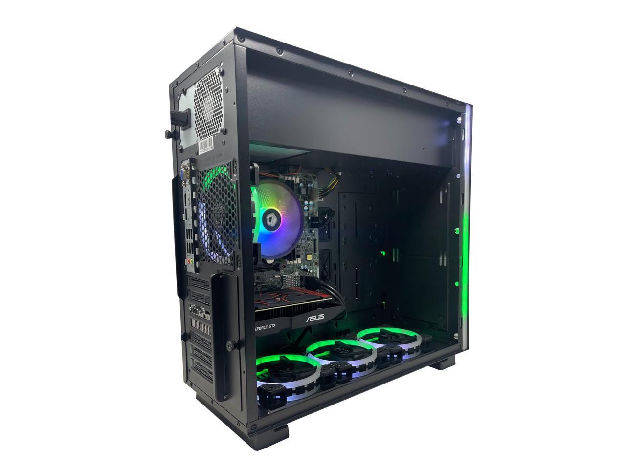 Odyssey Black Widow Custom Gaming PC, RGB LED Fans, Intel Core i5 3.2GHz, 16GB RAM, 1TB SSD ...
