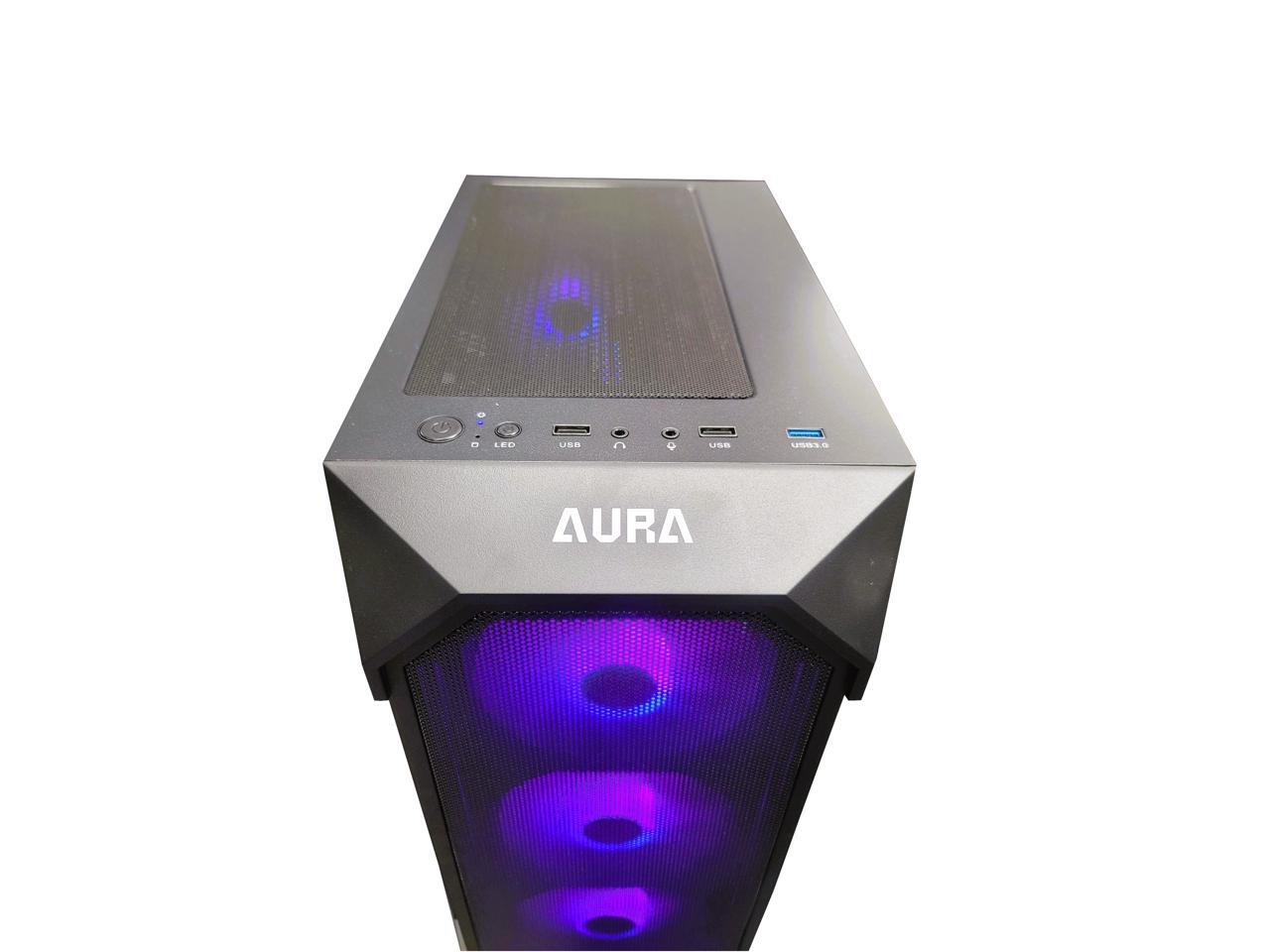 Odyssey Aura Custom Gaming PC, RGB LED Fans, Intel Core i5 2.7GHz, 16GB ...