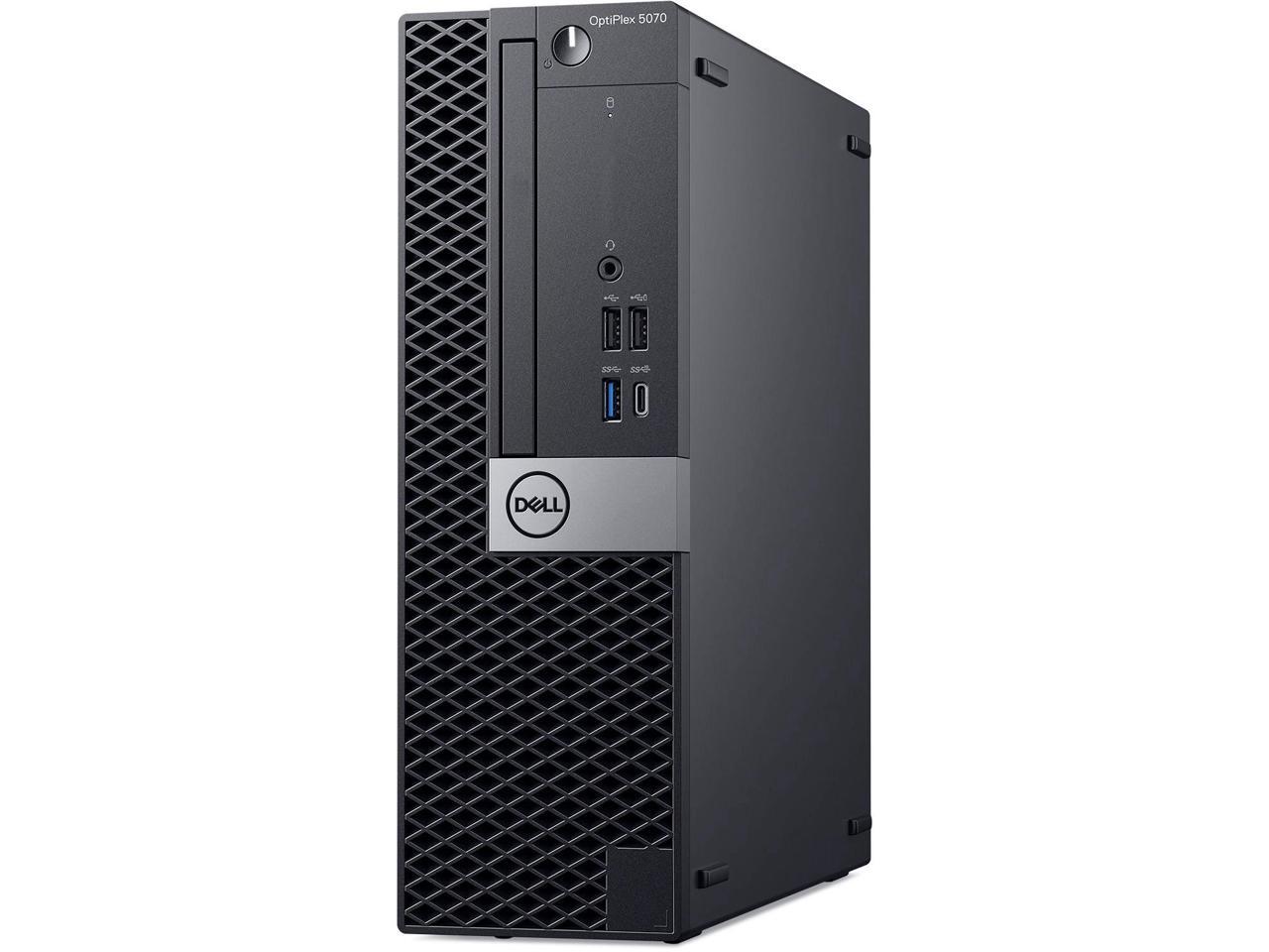 Refurbished: Dell Optiplex 5070 Small Form Desktop, Intel 6-Core i5 ...