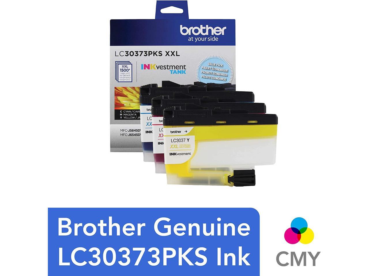 Brother LC30373PKS INKvestment Tank Super High Yield 3 Pack of Color ...