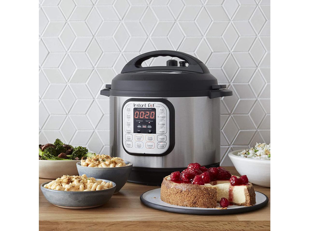 Instant Pot 7-in-1 Programmable Pressure Cooker with Stainless Steel ...