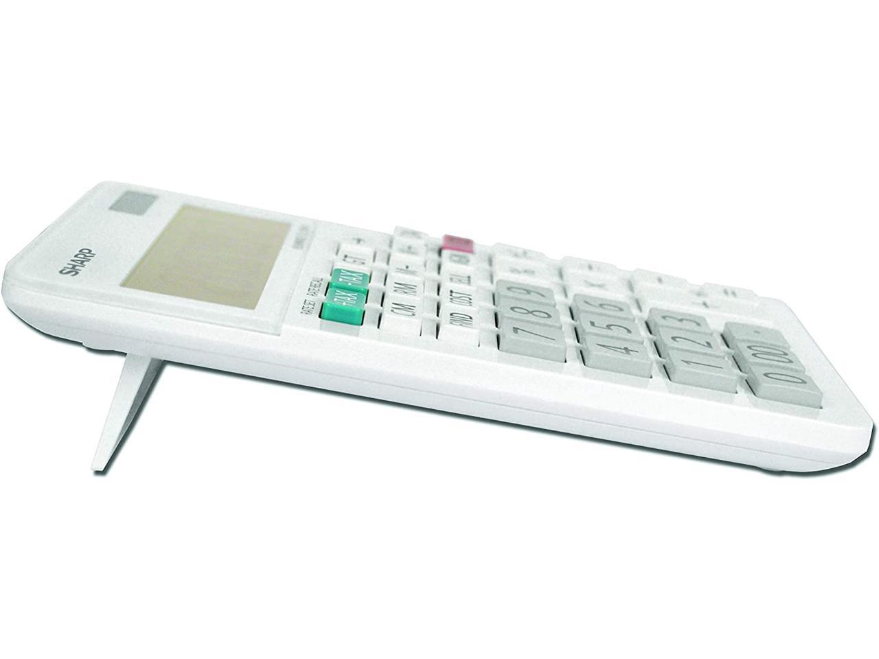 Sharp EL-334W Large Desktop Calculator 12-Digit LCD EL334W - Newegg.com