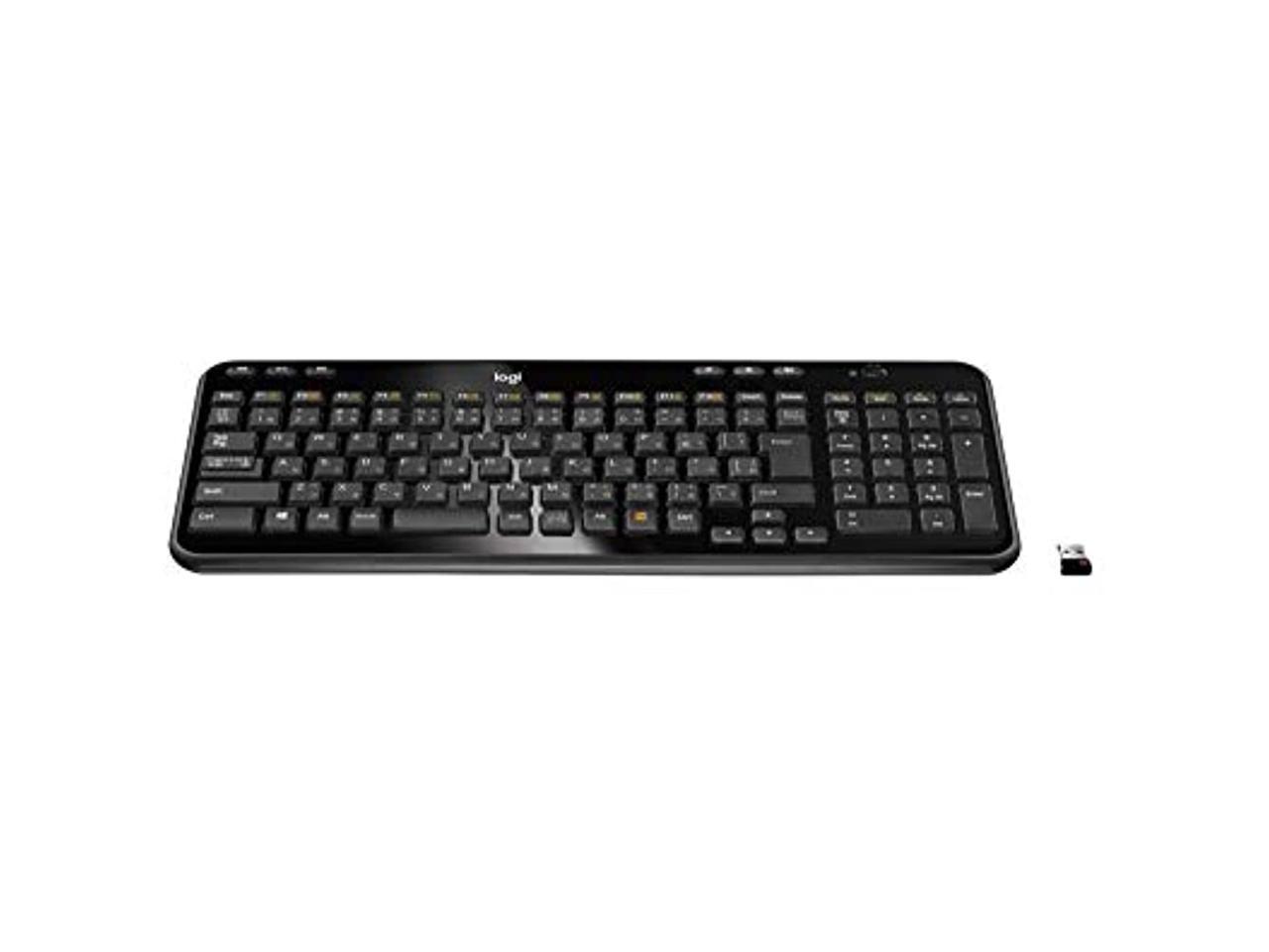 Logitech K360 920-004090 Glossy Black (French Canadian Layout) USB 2.0 ...