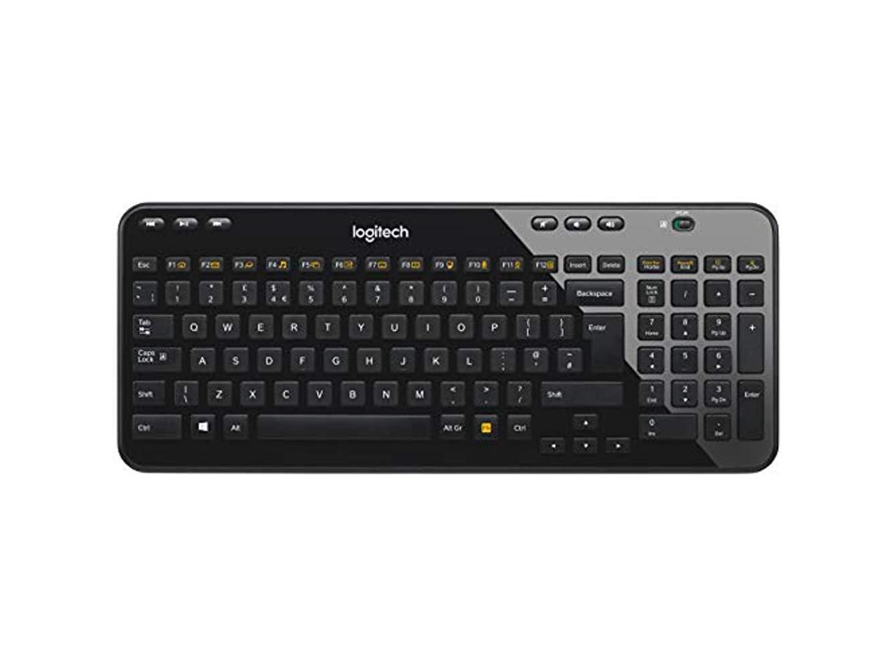 Logitech K360 920-004090 Glossy Black (French Canadian Layout) USB 2.0 ...