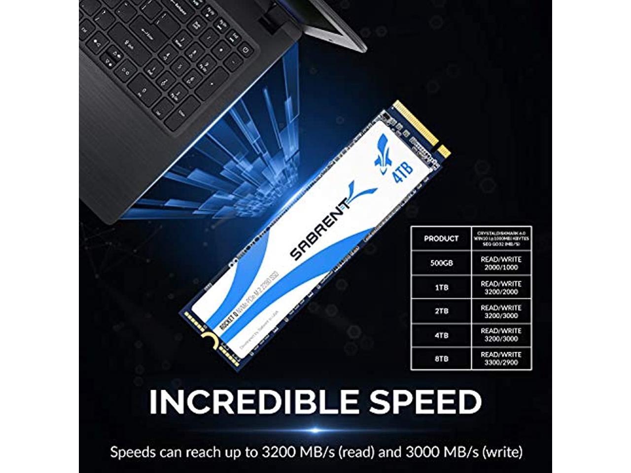 Sabrent Rocket Q 4TB NVMe PCIe M.2 2280 Internal SSD High Performance ...