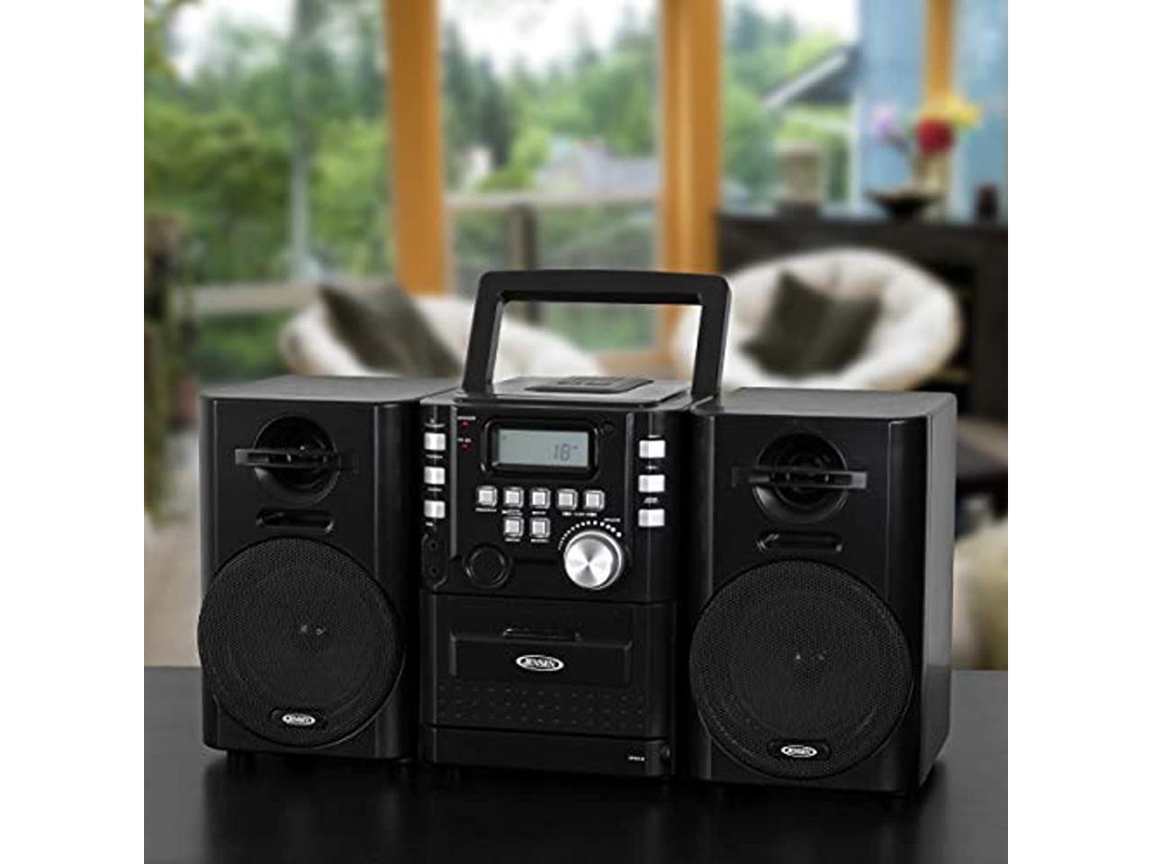 JENSEN CD-725 Portable CD Music System with Cassette & FM Stereo Radio ...
