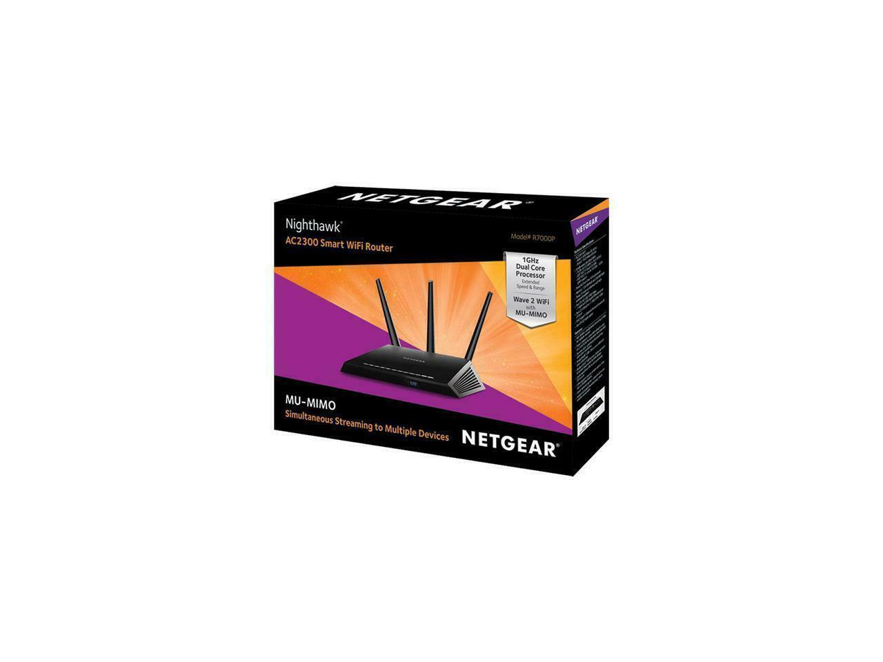 NETGEAR R7000P Nighthawk AC2300 Smart Wi-Fi - MU-MIMO Dual Band Gigabit ...