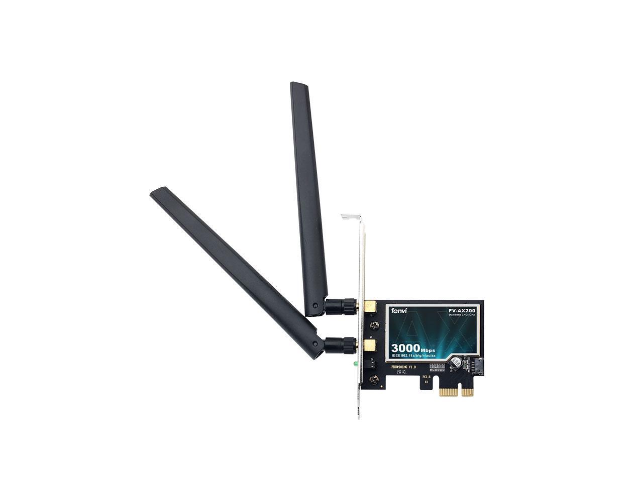 fenvi PCE-AX200 Wireless AX3000 PCIe Desktop WiFi 6 Adapter Intel AX200 ...