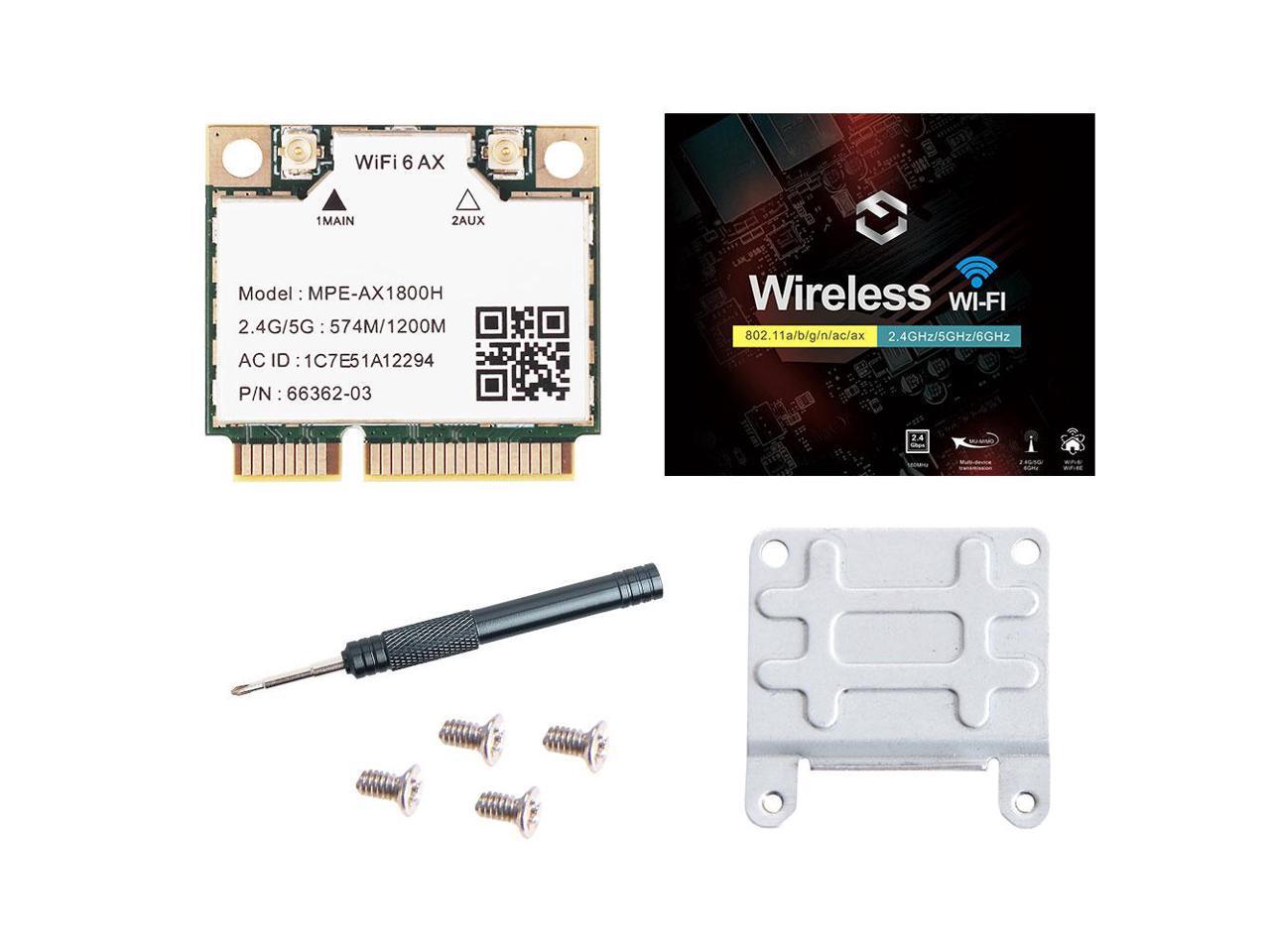 Fenvi 802.11AX WiFi 6 AX1800H Mini PCIE WiFi Adapter Wi-Fi 6 1800Mbps ...