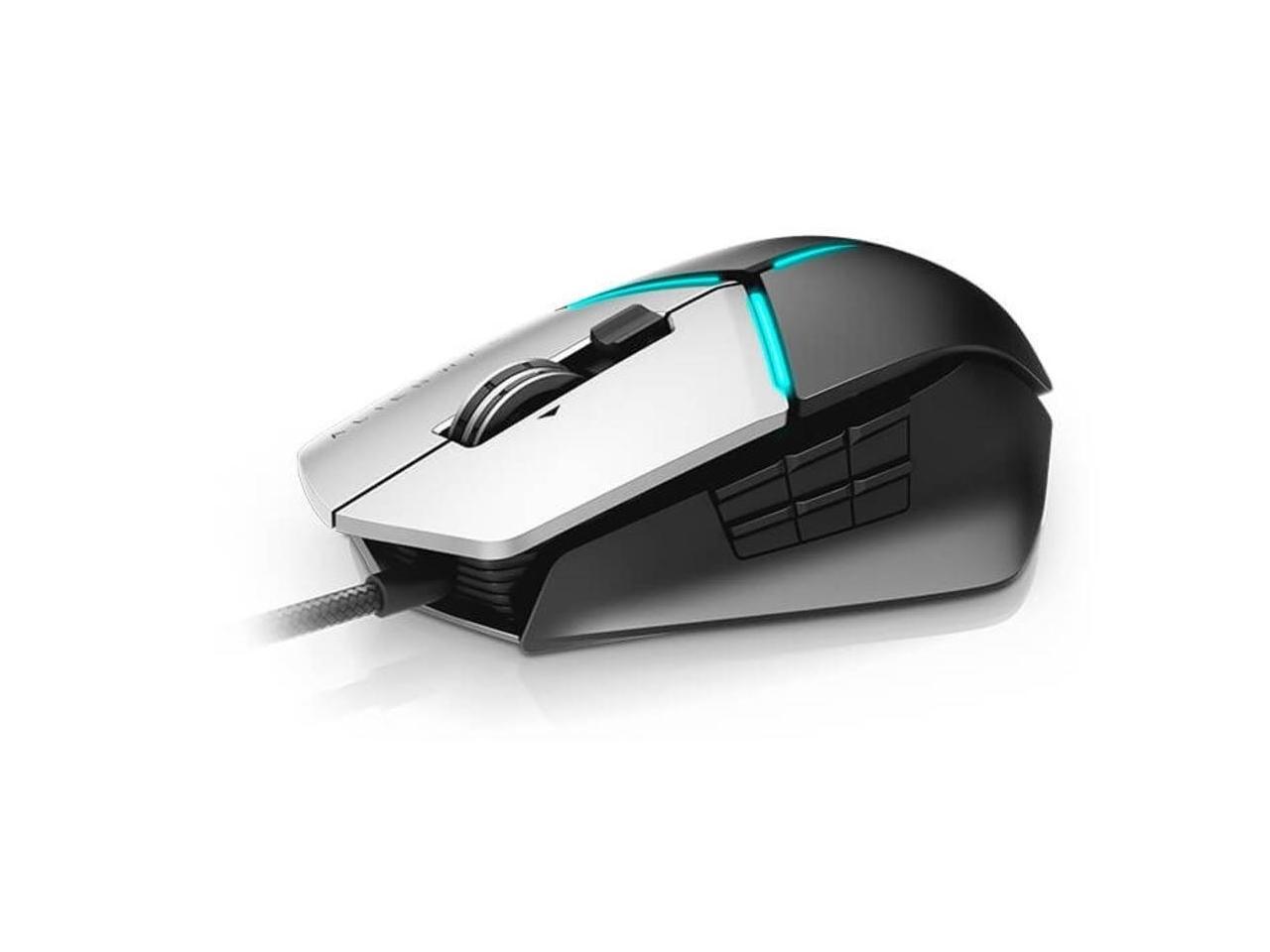 Dell Alienware Elite Gaming Mouse: AW958 - Optical - Black, Gray ...