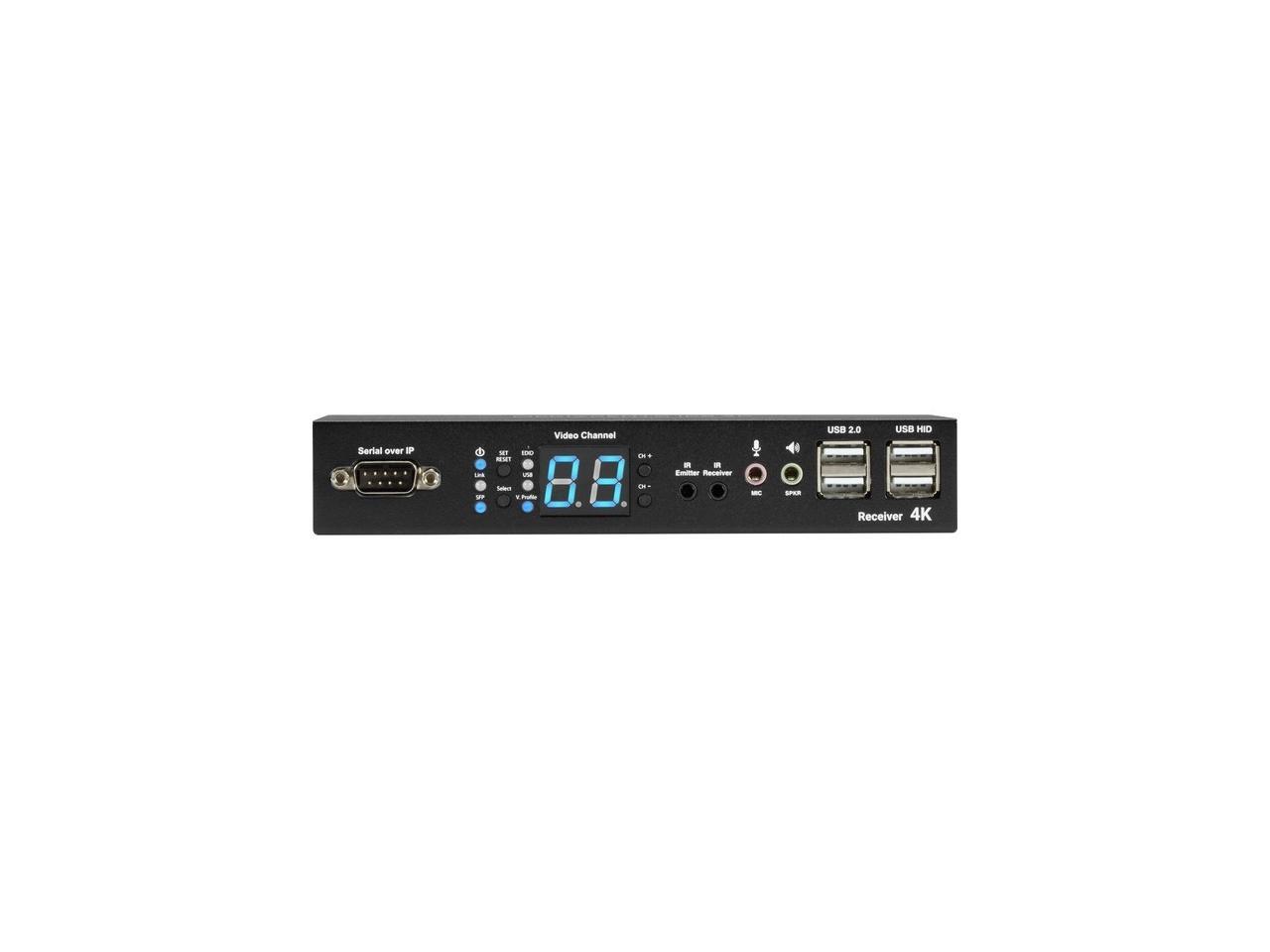 Black Box VX-HDMI-4KIP-RX MediaCento IPX 4K Receiver HDMI USB Serial IR ...
