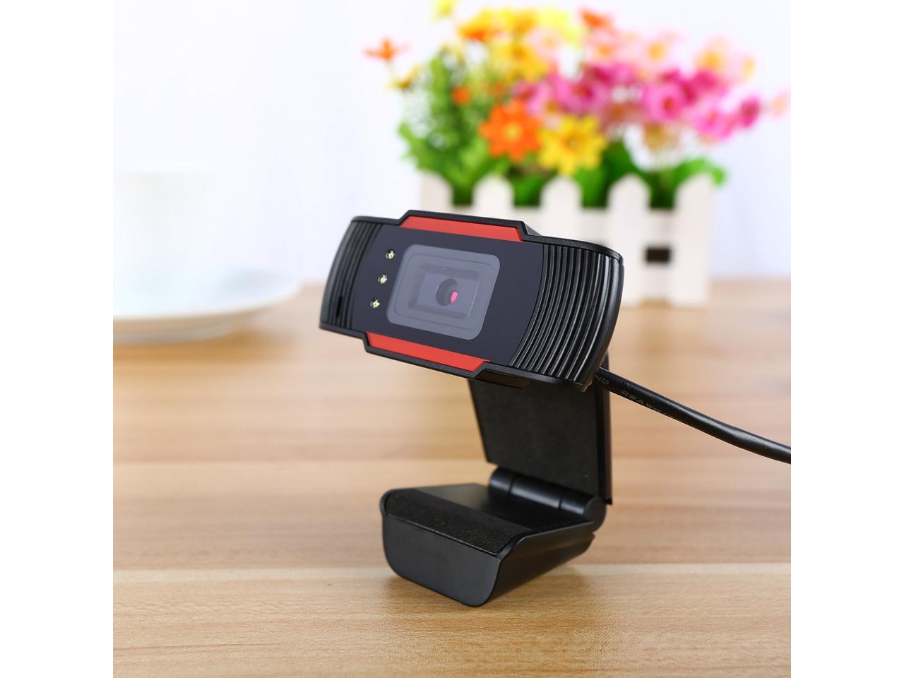 HXSJ 3LED HD Webcam 640X480 12.0M-Pixel PC Camera Rotatable Monitoring ...