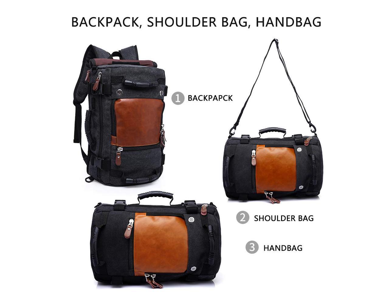 KAKA Backpack Fashion Unisex Travel Backpack Convertible Carry-On Bag ...