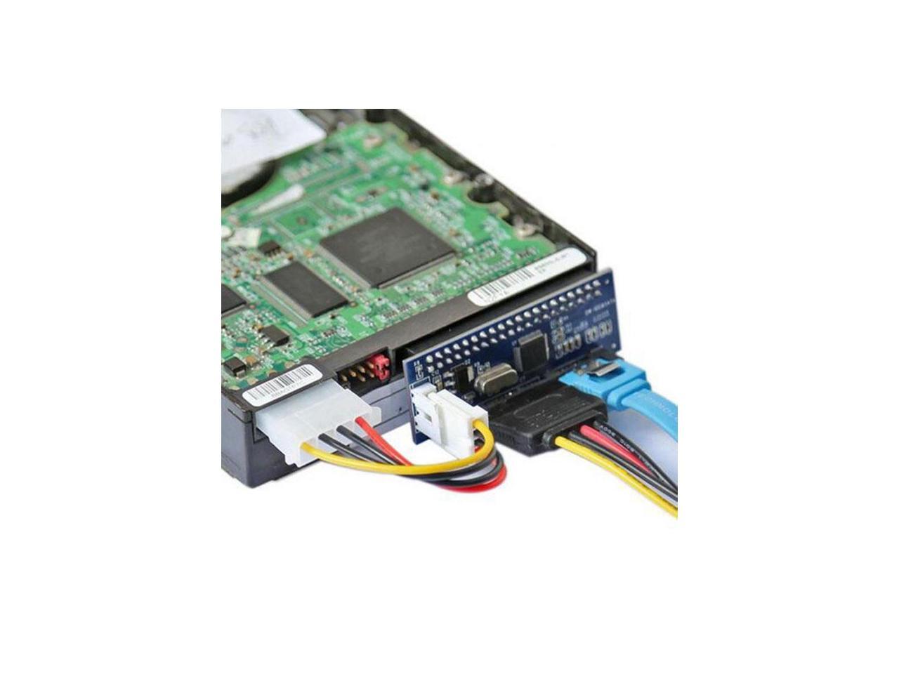 Cablecc HDD IDE/PATA 40Pin Disk to SATA Female Converter Adapter PCBA ...