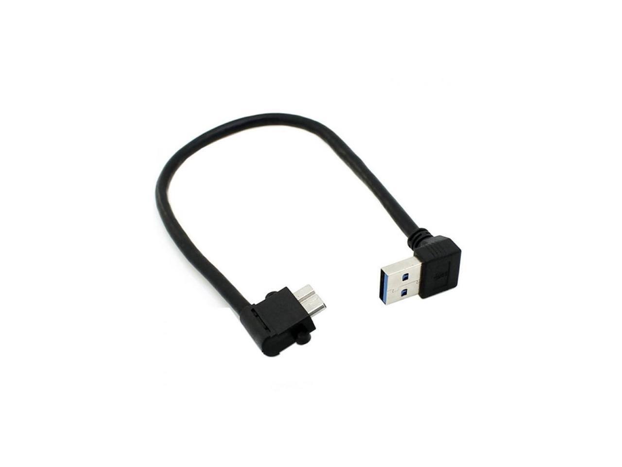 Cablecc Up Angled 90 Degree USB 3.0 to Micro 10Pin Right Angled Cable ...