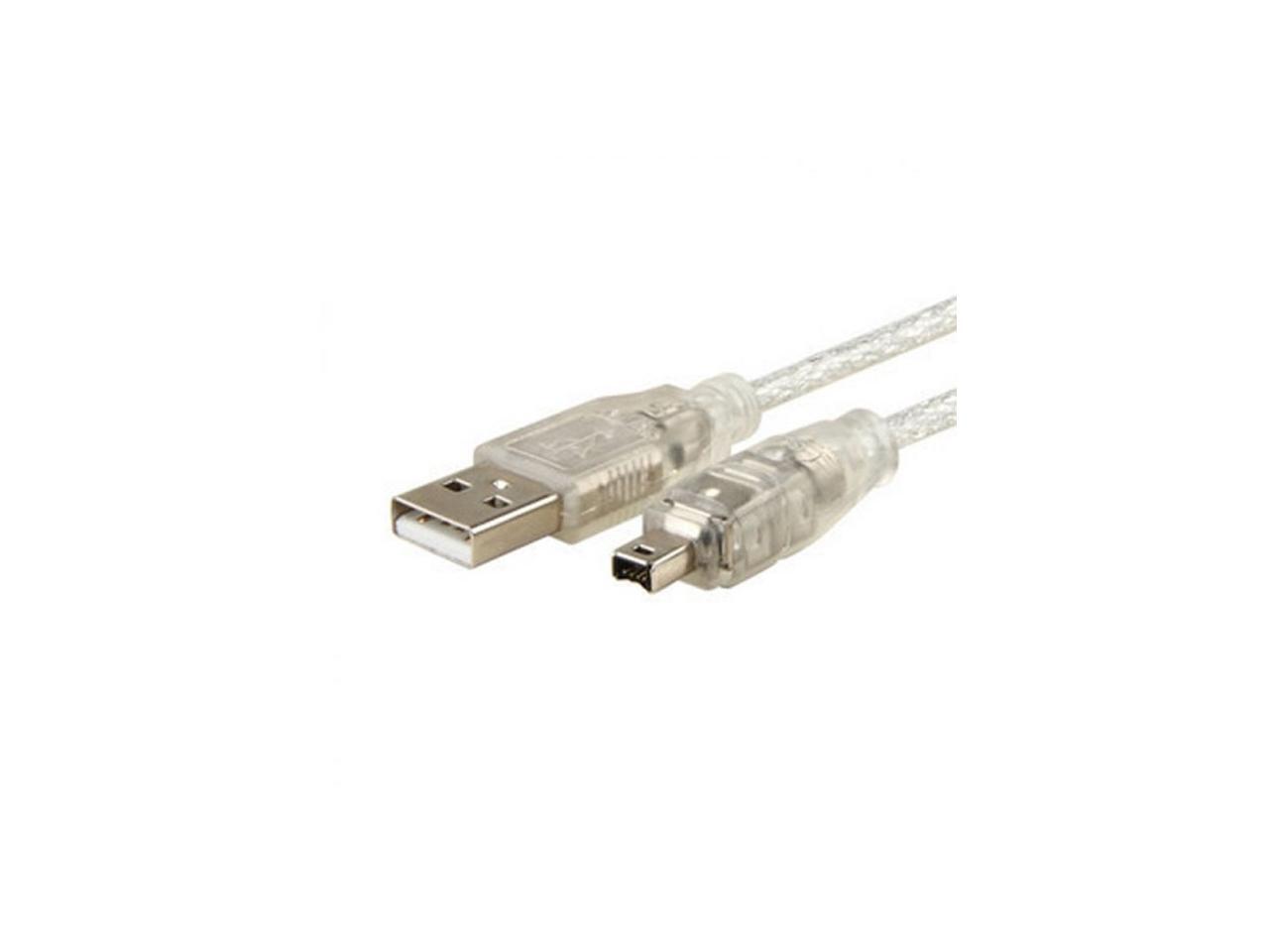 Cablecc USB Male to Firewire IEEE 1394 4 Pin Male iLink Adapter Cord ...