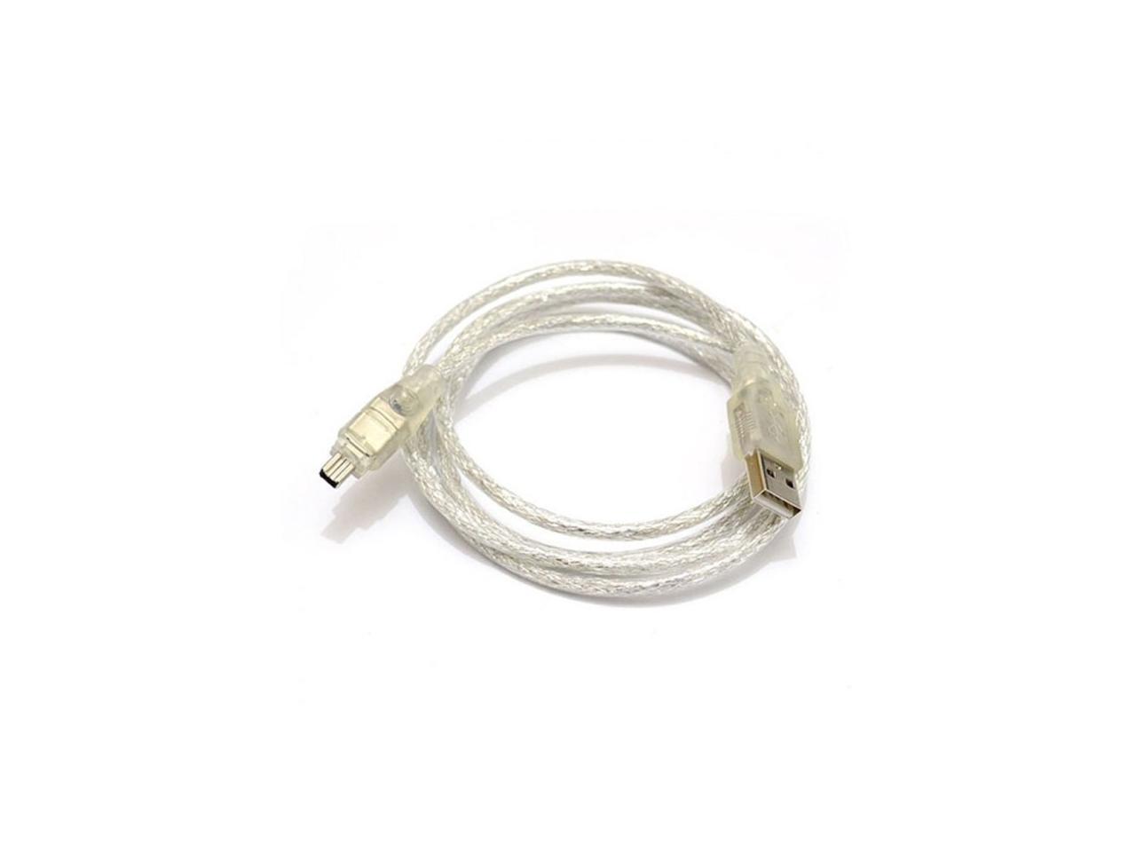 Cablecc USB Male to Firewire IEEE 1394 4 Pin Male iLink Adapter Cord ...