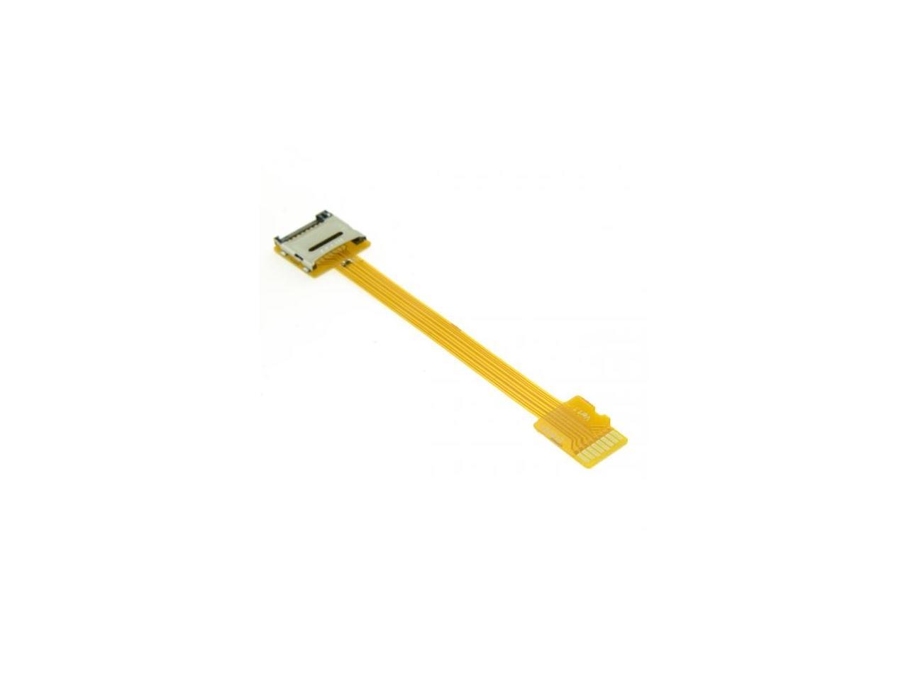 Cablecc Micro SD TF Memory Card Kit Male to Female Extension Soft Flat ...