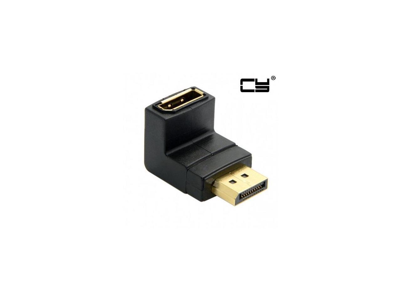 CHENYANG Down Angled 90 Degree DisplayPort Male to Female Extension ...