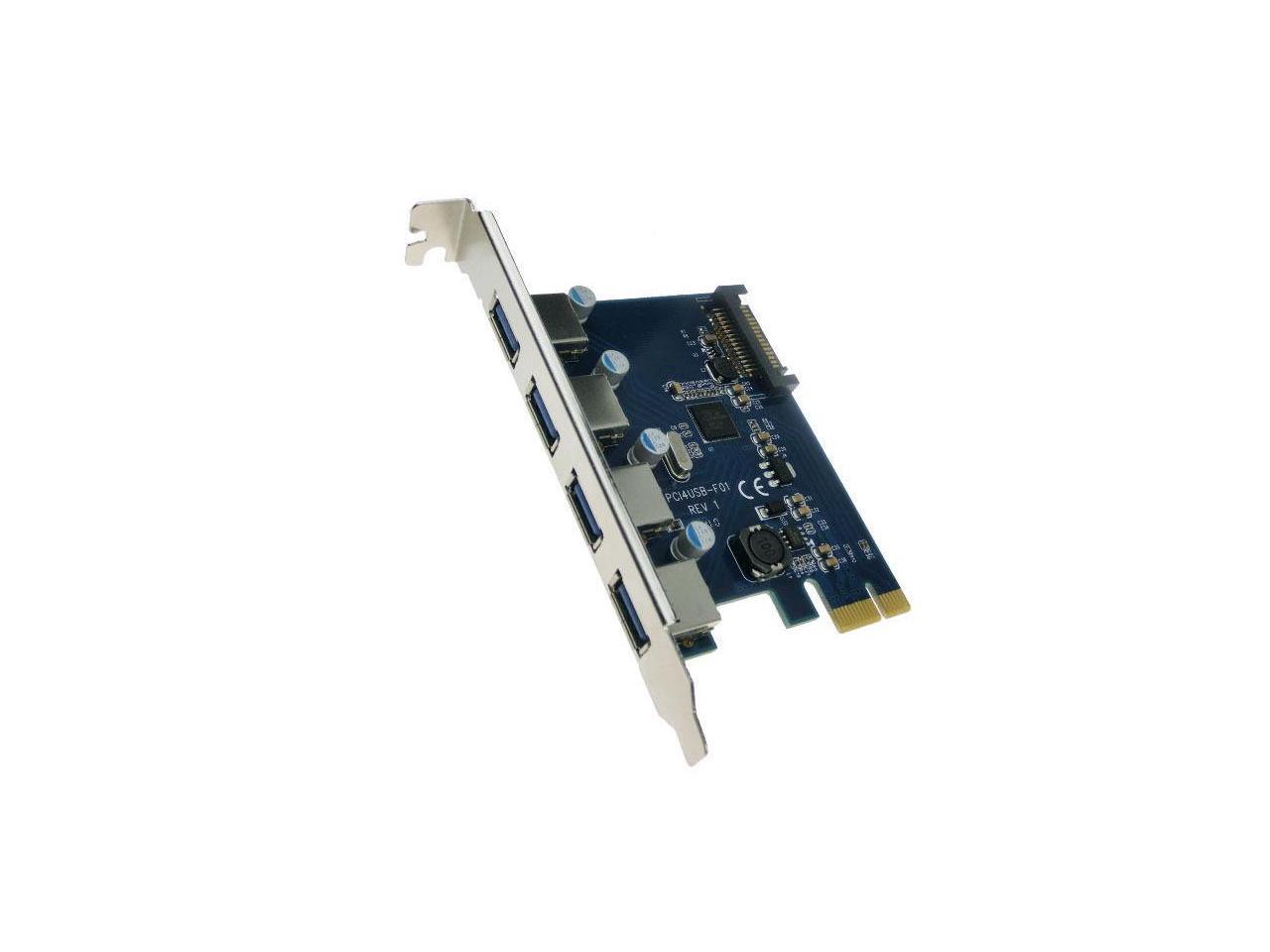 Fresco FL1100 4x USB 3.0 PCI Express Card PCI-e USB3.0 Host Controller ...