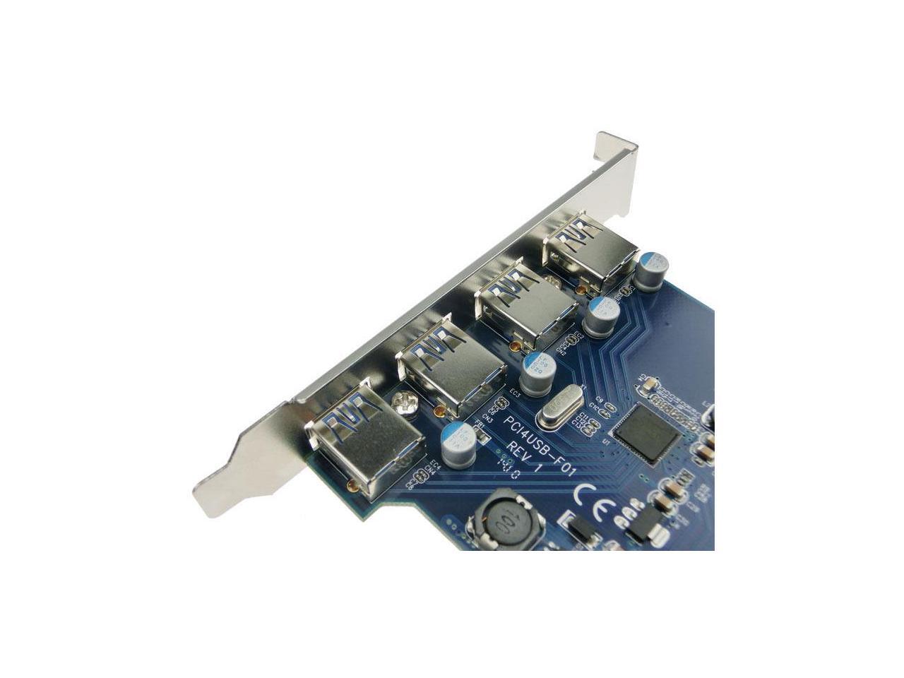 Fresco FL1100 4x USB 3.0 PCI Express Card PCI-e USB3.0 Host Controller ...