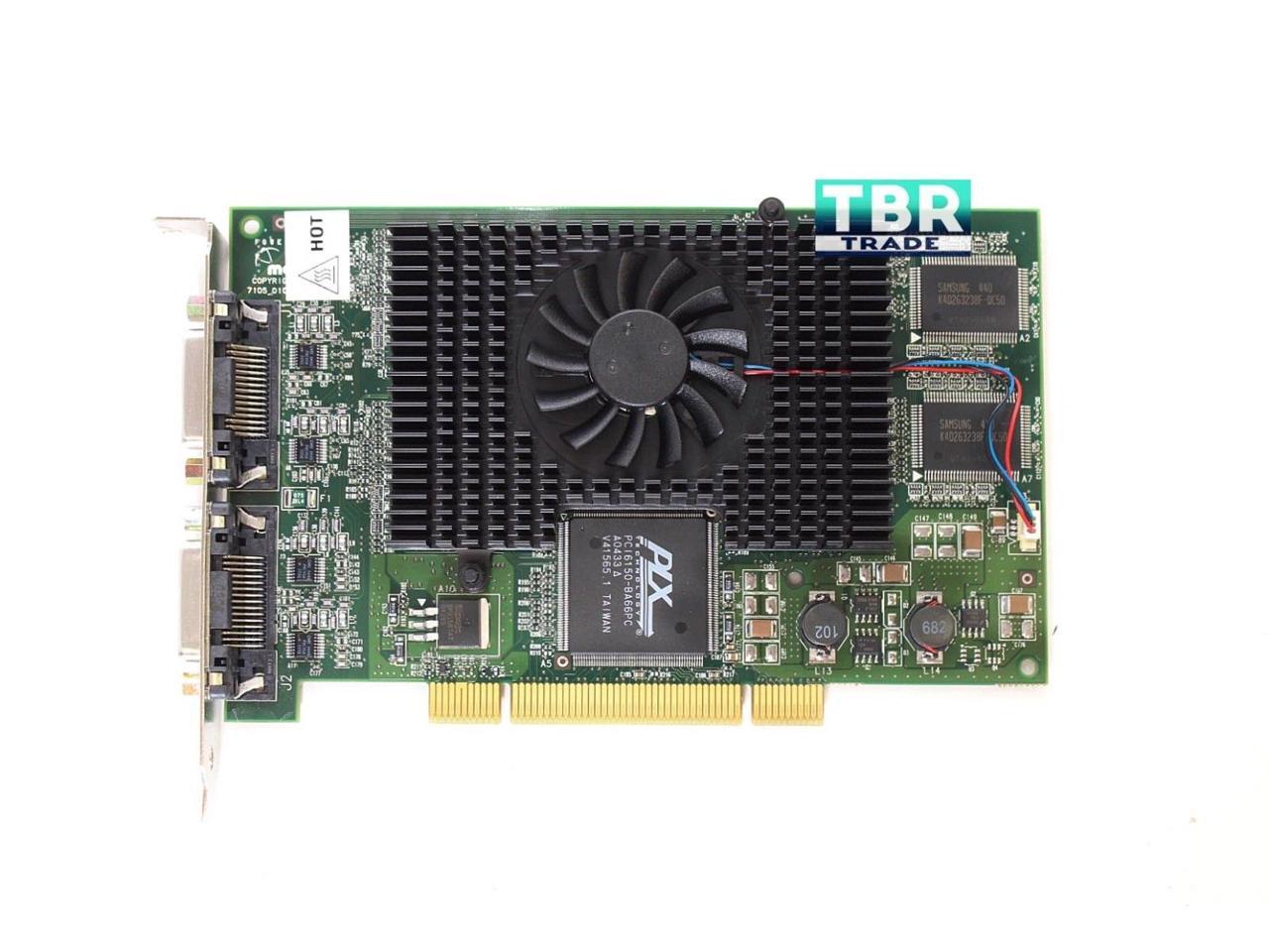 Matrox G45X4QUAD-B G450 Video Graphics Card X4 PCI 2x LFH60 4xDVI ...