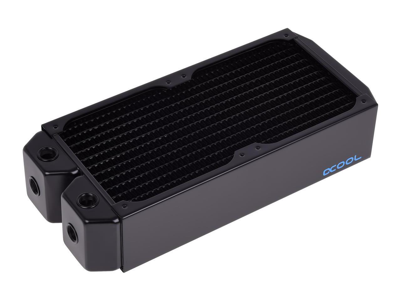 Alphacool NexXxos UT60 Full Copper Radiator 240, 120mm x 2, Dual Fan ...