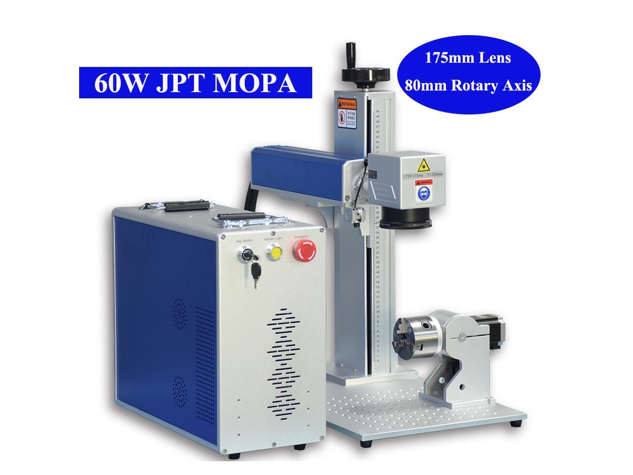 60W JPT MOPA Fiber Laser Marking Machine Laser Engraving Color Marking ...