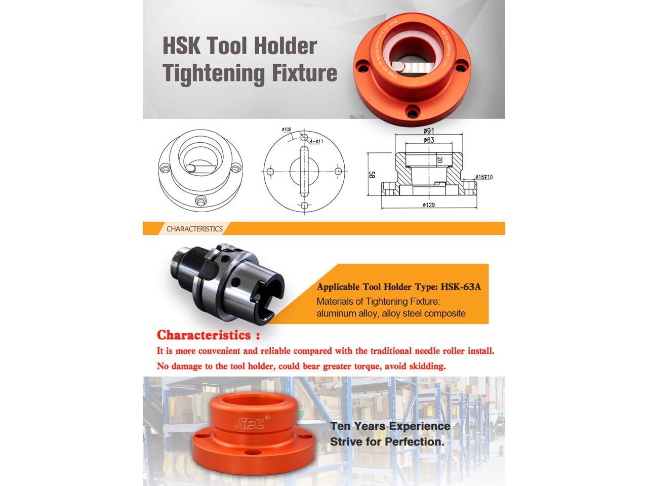 HSK 63 A Tightening Fixture Lock Seat HSK A Type Tool Holder CNC ...