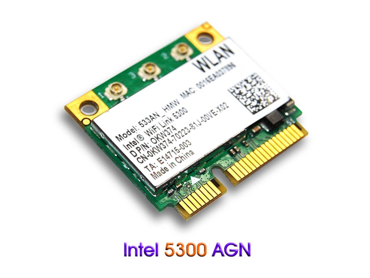 Dual band Wireless Intel 5300 533AN_MMW 2.4Ghz 5Ghz 300M/450Mbps 802.11 ...