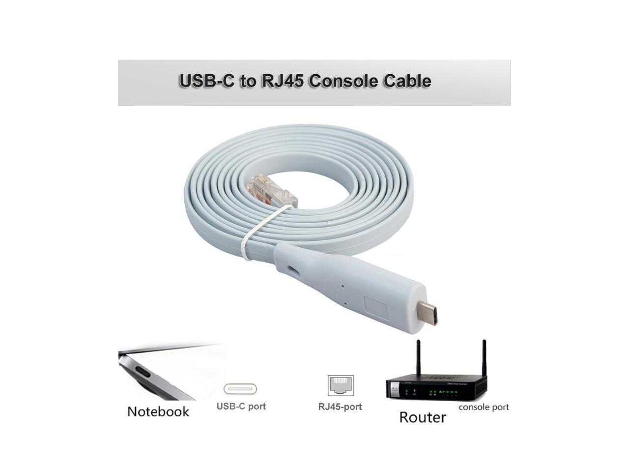 1.8m 6ft USB-C Type-C to Rj45 Cisco Console Cable for Cisco Routers ...