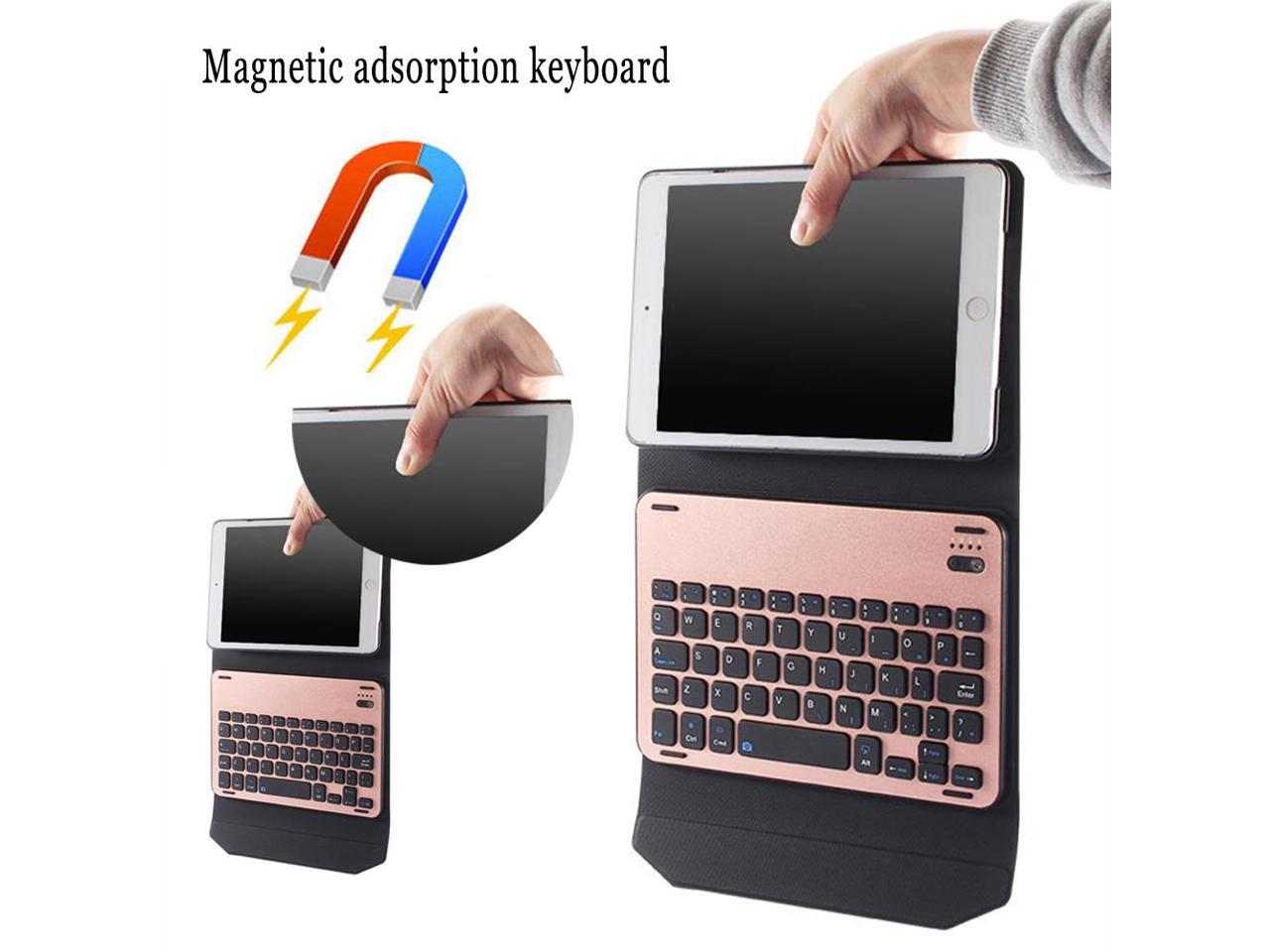 Portable Aluminum Alloy Bluetooth Wireless Keyboard Leather Protective ...