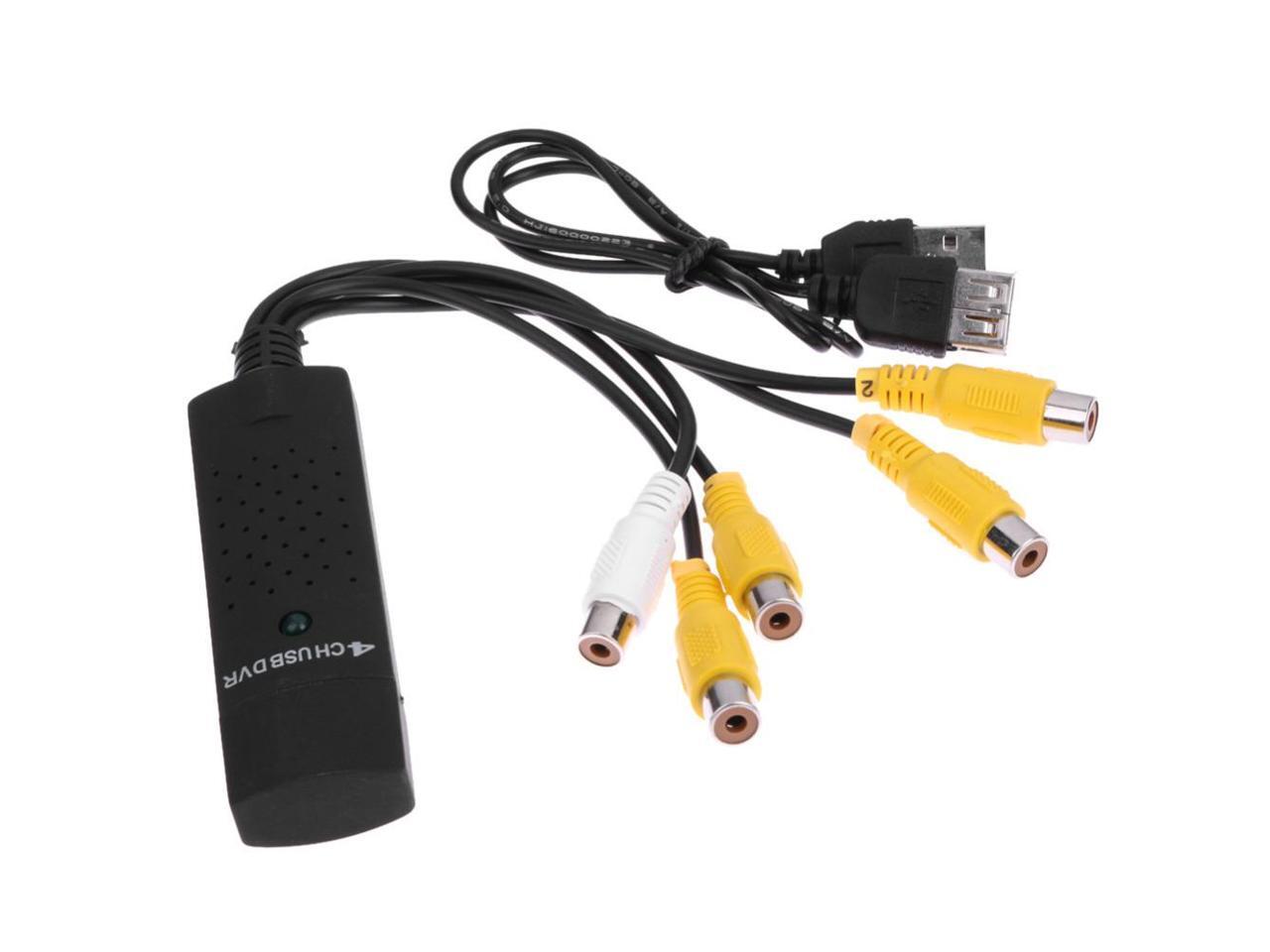 Portable Channel USB 2.0 DVR Video Capture Audio Record Card Adapter ...