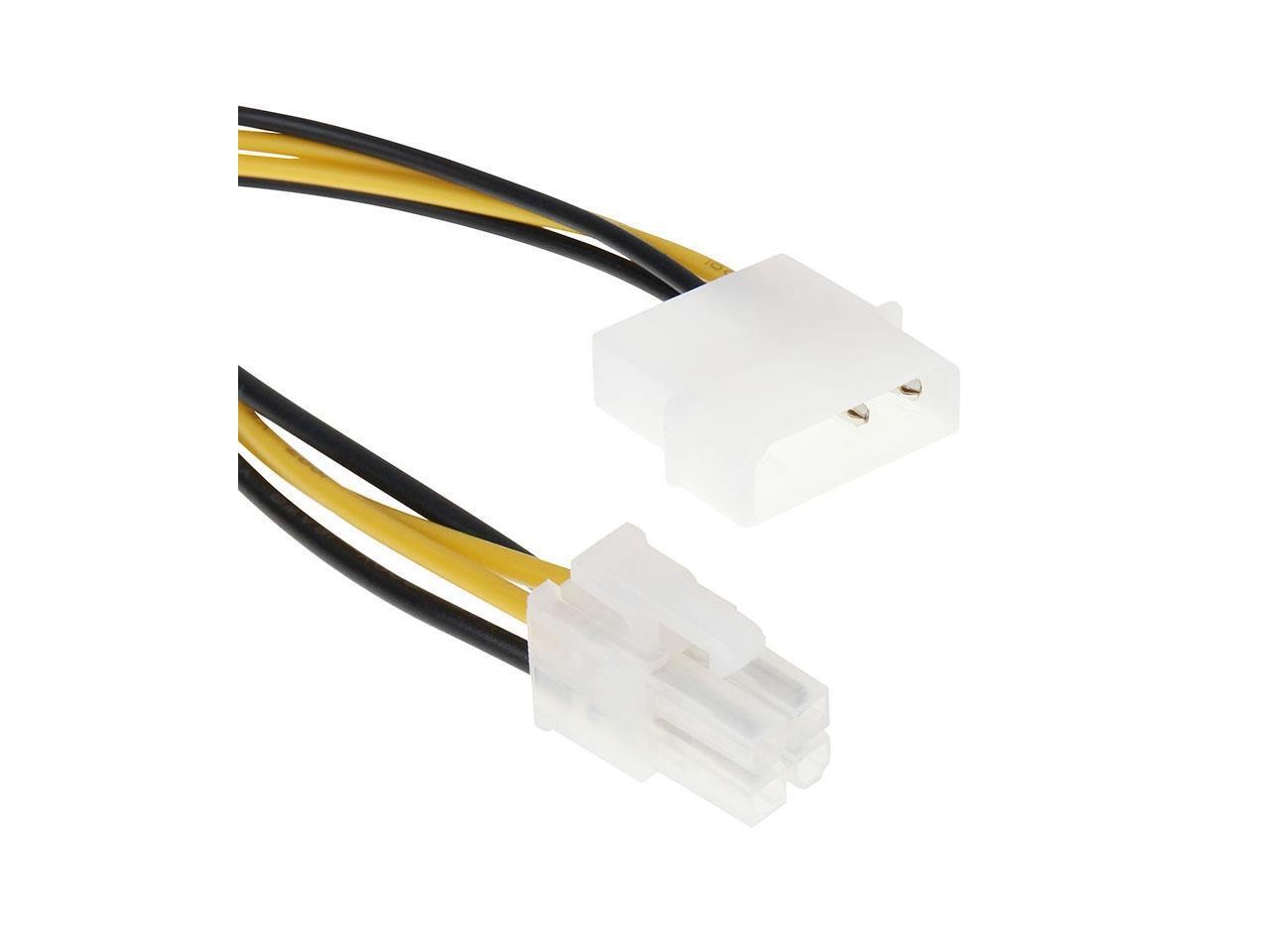 Motherboard Molex IDE 2-pin to 4-Pin ATX P4 12V ATX CPU Power Connector ...