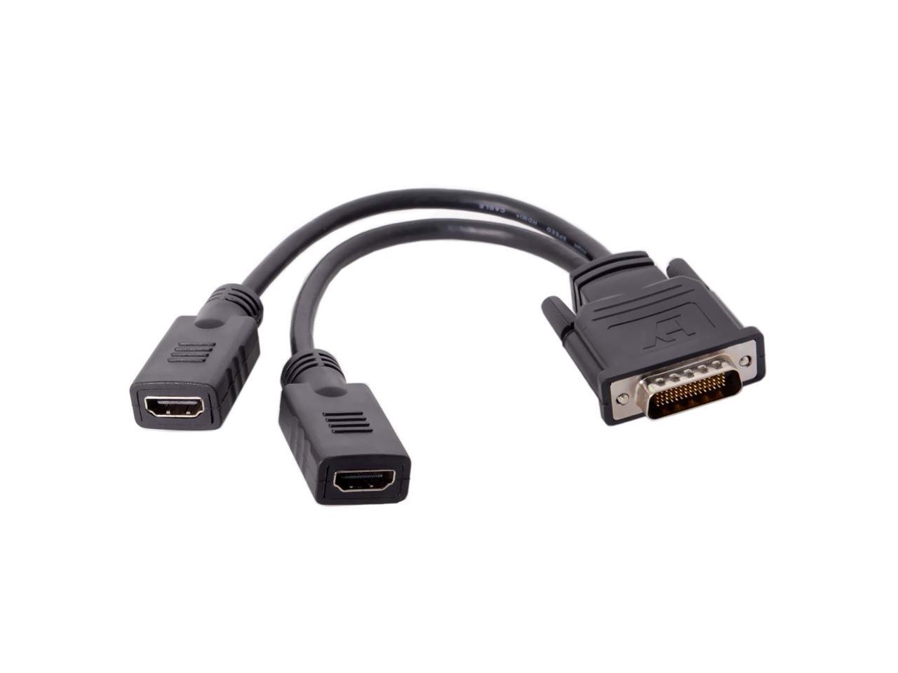 CableDeconn DMS 59 Pin to 2 HDMI Cable, DMS 59 Pin Male to HDMI Female ...