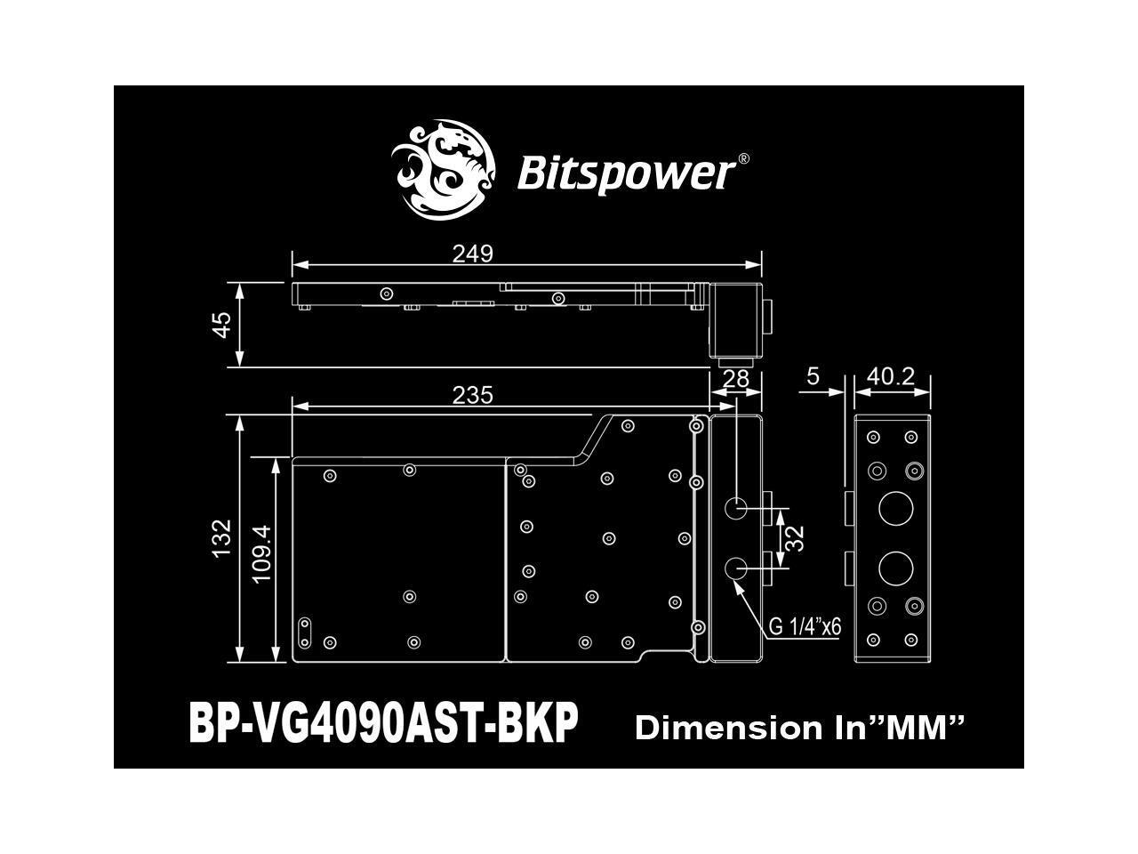 Bitspower Orion Water-cooling Backplate for ASUS ROG Strix and TUF ...