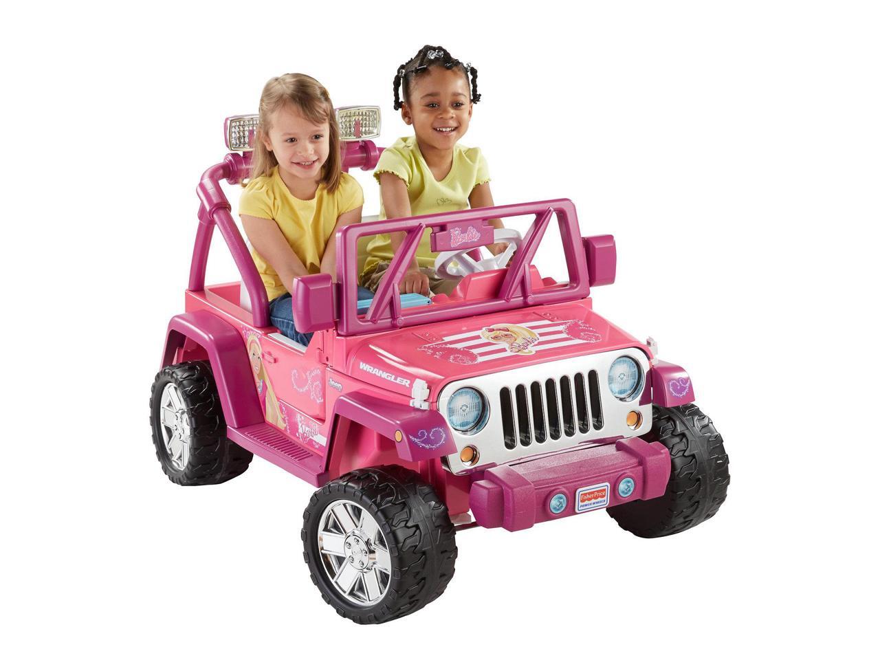 Power Wheels Barbie Deluxe Jeep Wrangler, Barbie Pink - Newegg.com