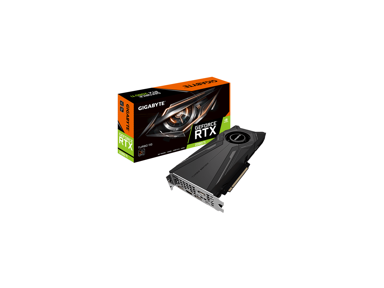 GIGABYTE RTX 2080TI TURBO 11G GV-N208TTURBO-11GC Turbo Fan Cooling ...