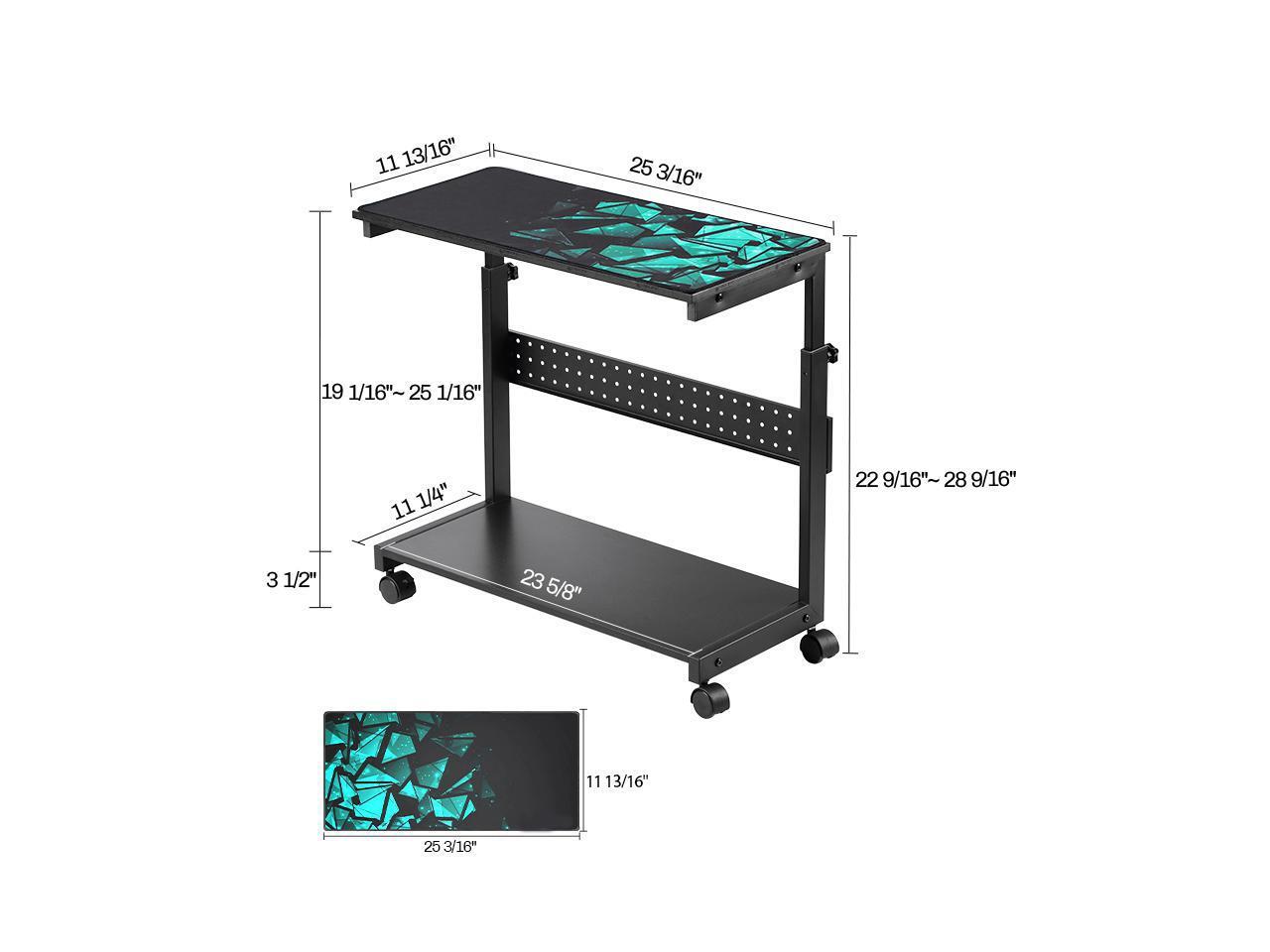 EUREKA ERGONOMIC Height Adjustable Computer Tower Stand, 2-Tier ATX ...
