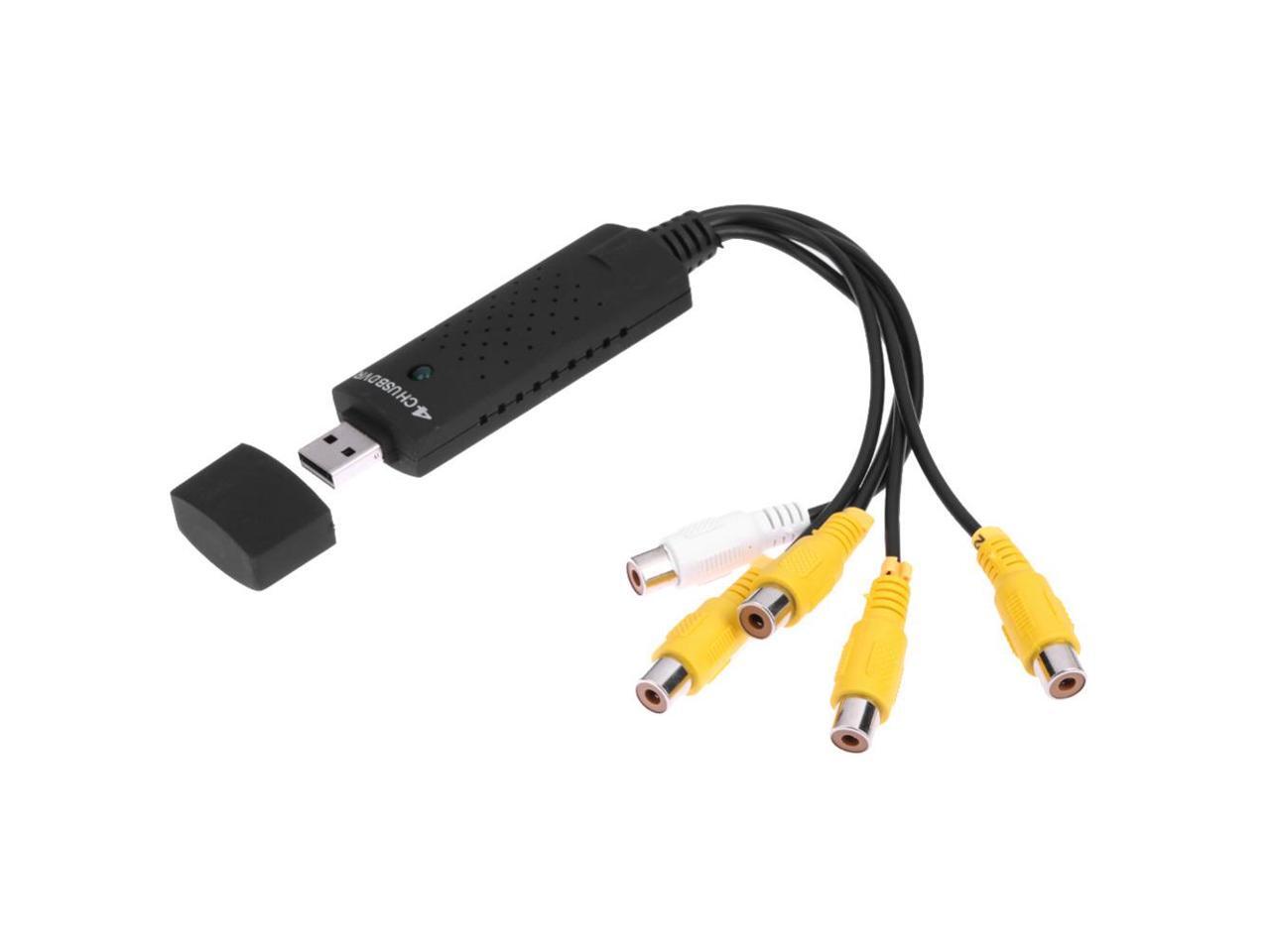 Portable Channel USB 2.0 DVR Video Capture Audio Record Card Adapter ...
