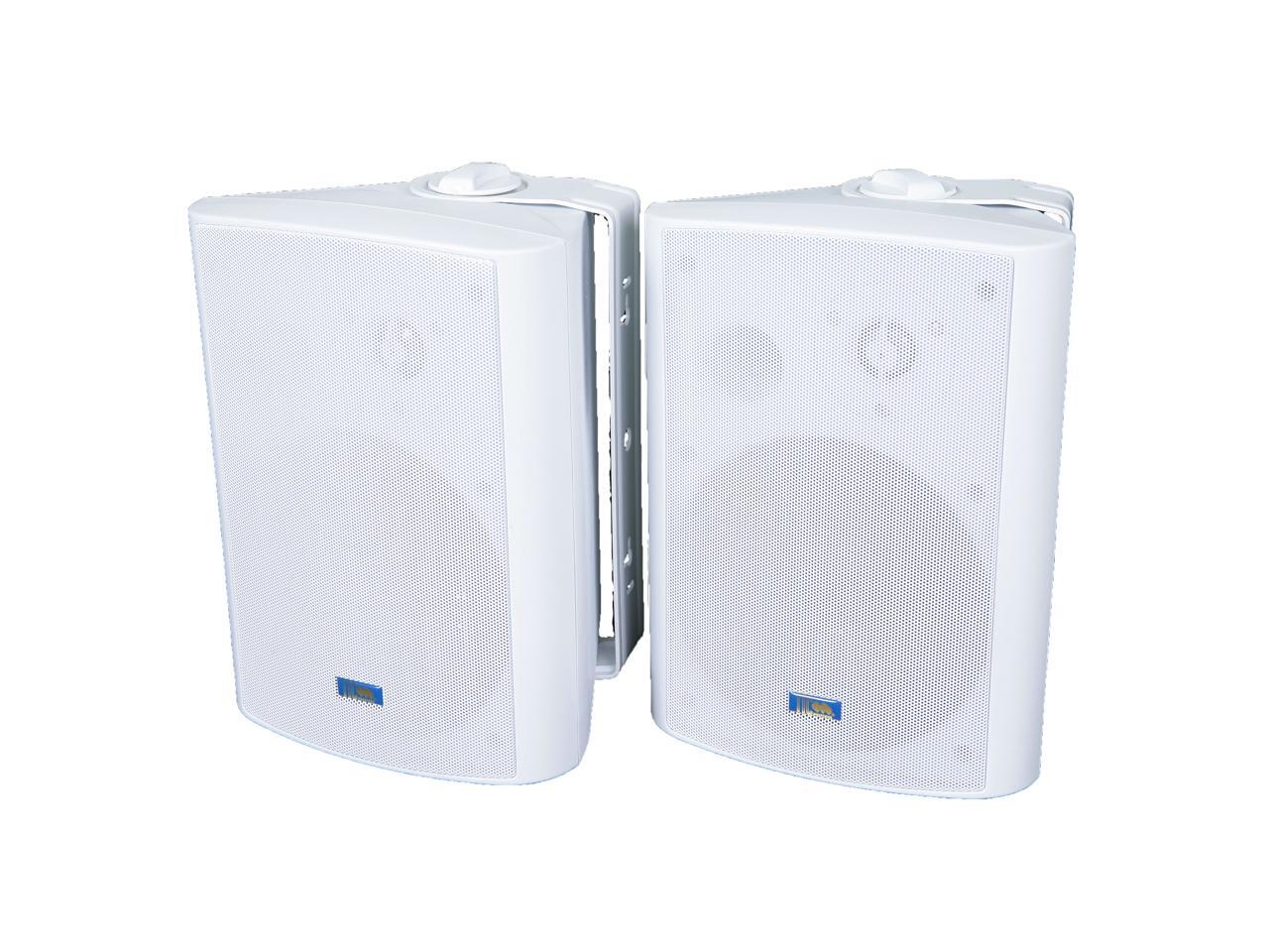 TIC ASP ASP120-W 2 CH White Outdoor Patio Speakers Pair - Newegg.com