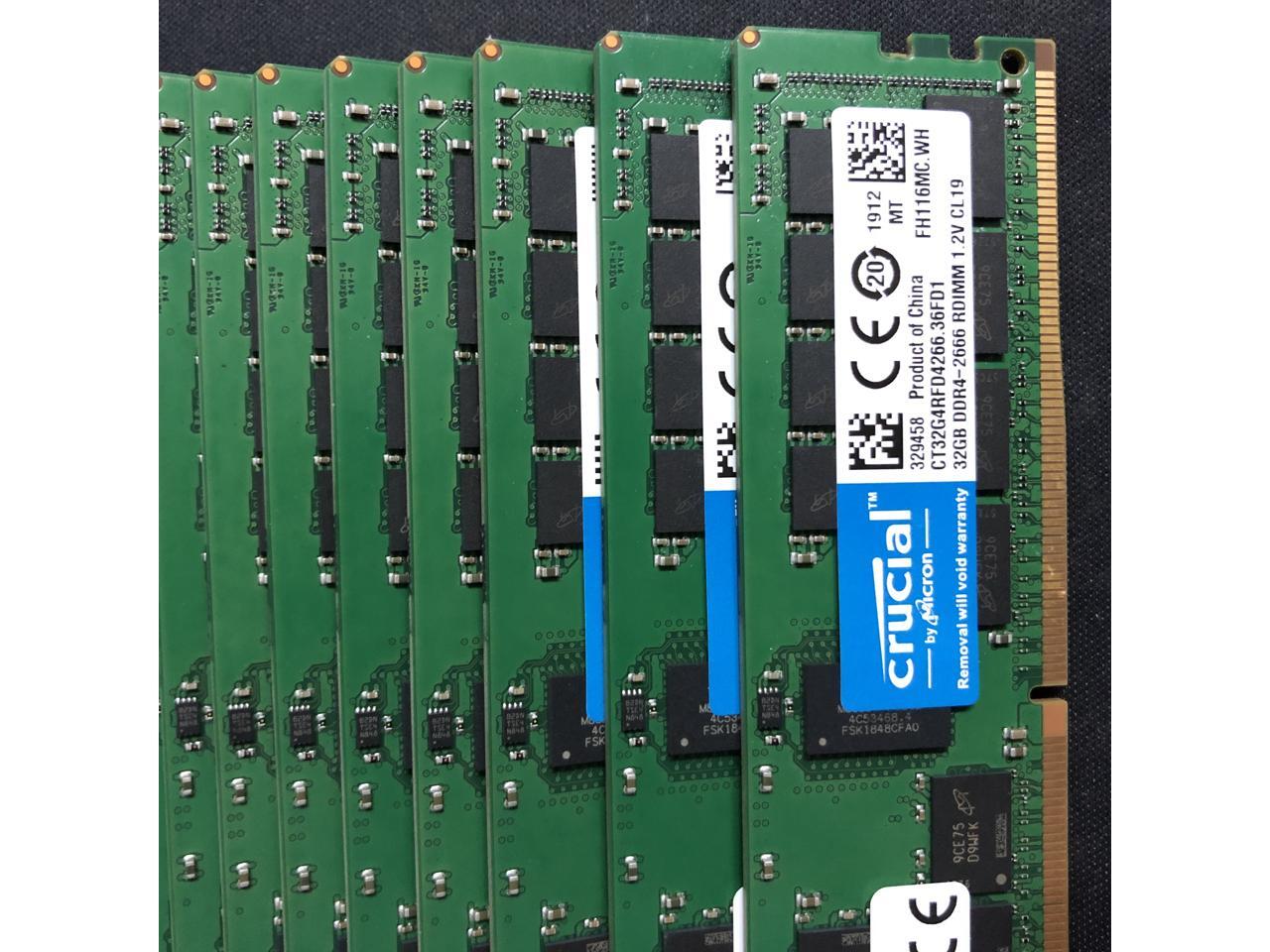 Micron MTA36ASF4G72PZ-2G6 32GB DDR4 2666 (PC4-21300) 1.2V 288-PIN SDRAM ...