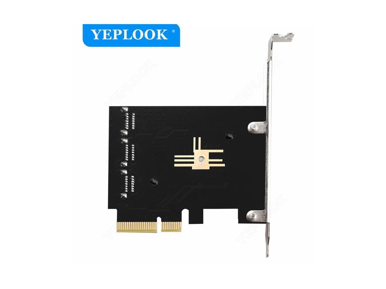 PCIe 4x to 6 Port SATA3.0 6Gbps PCIe to SATA Adapter Controller ...