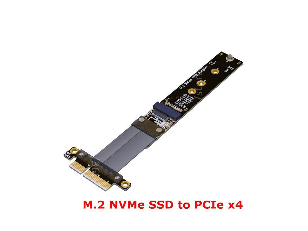 Riser PCIe 4x Extension Cable M2 M.2 NVMe SSD to PCIe x4 adapter cards ...