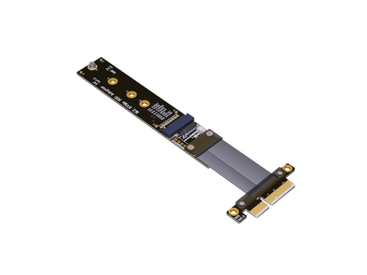 Riser PCIe 4x Extension Cable M2 M.2 NVMe SSD to PCIe x4 adapter cards ...