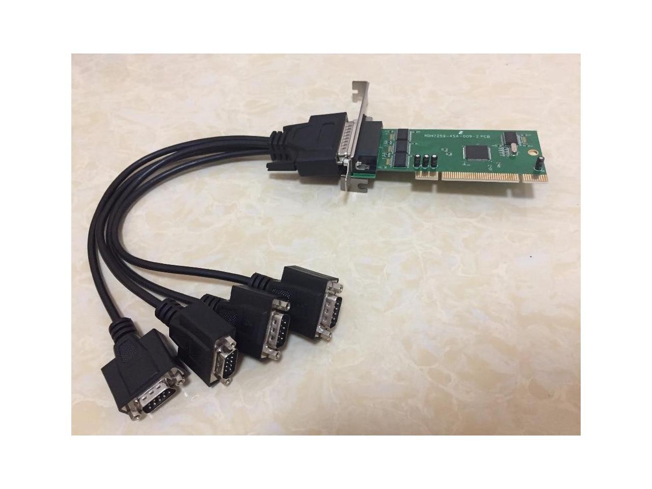 PCI Serial Card 4 Port RS232 RS-232 DB9 Pin COM Adapter Multi Serial ...